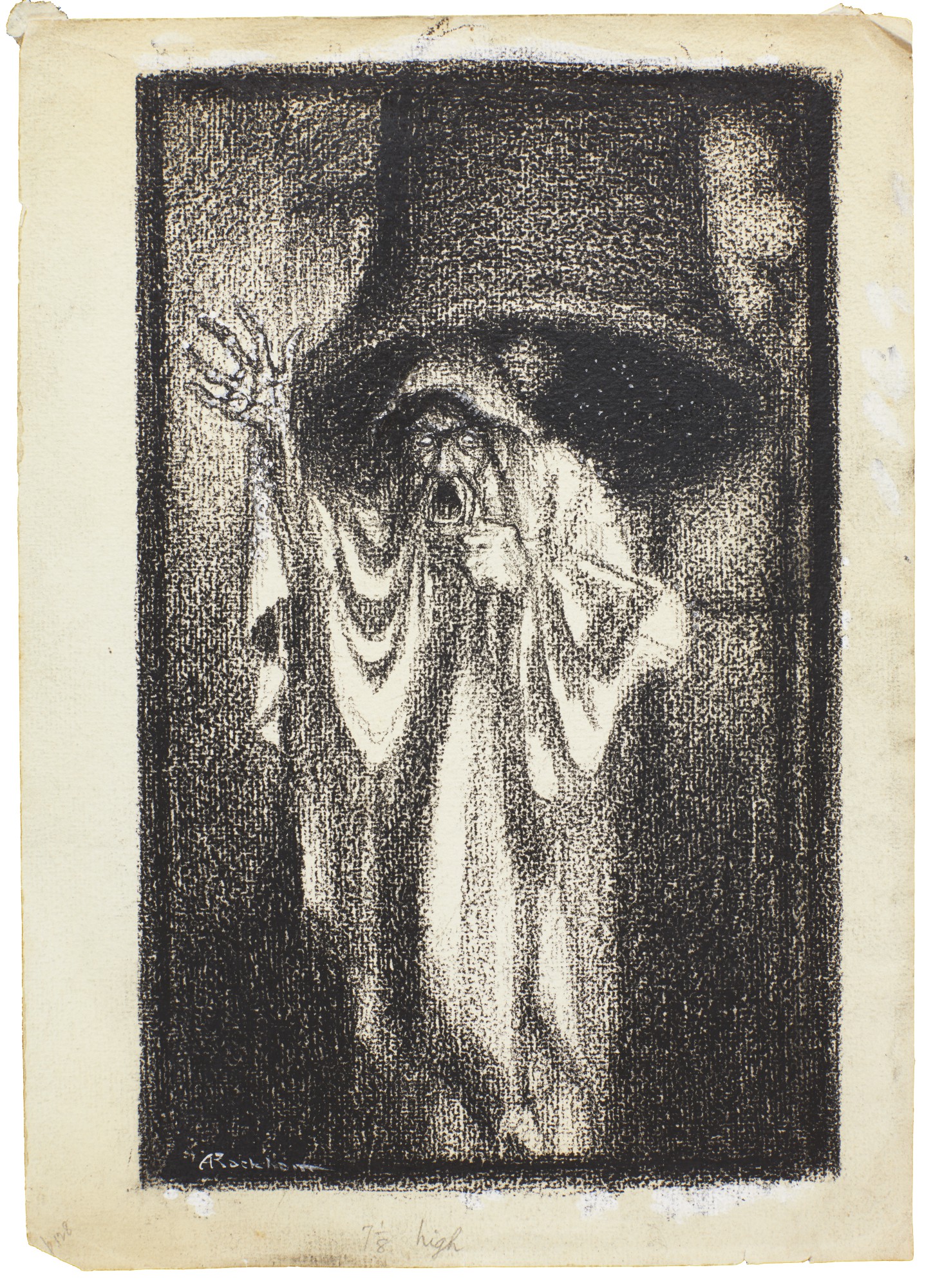 Rackham, Four ink or pastel drawings on four sheets (for The Chimes ...