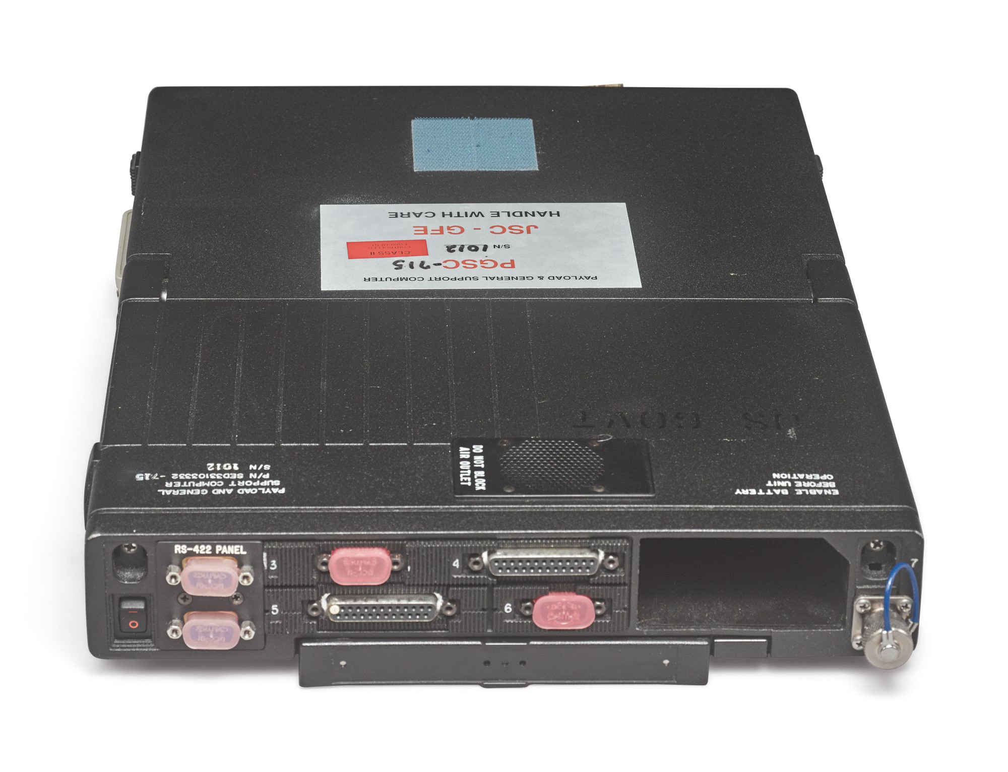 FLOWN SPACE SHUTTLE PAYLOAD AND GENERAL SUPPORT COMPUTER. MANUFACTURED ...