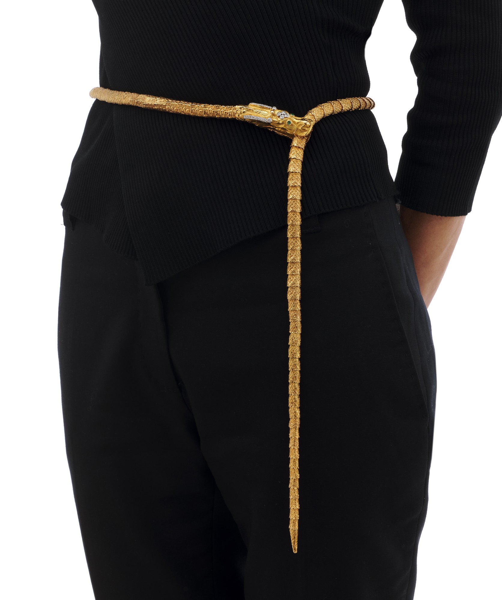 Diamond necklace/belt (Collana/cintura con smeraldi e diamanti) | Fine ...