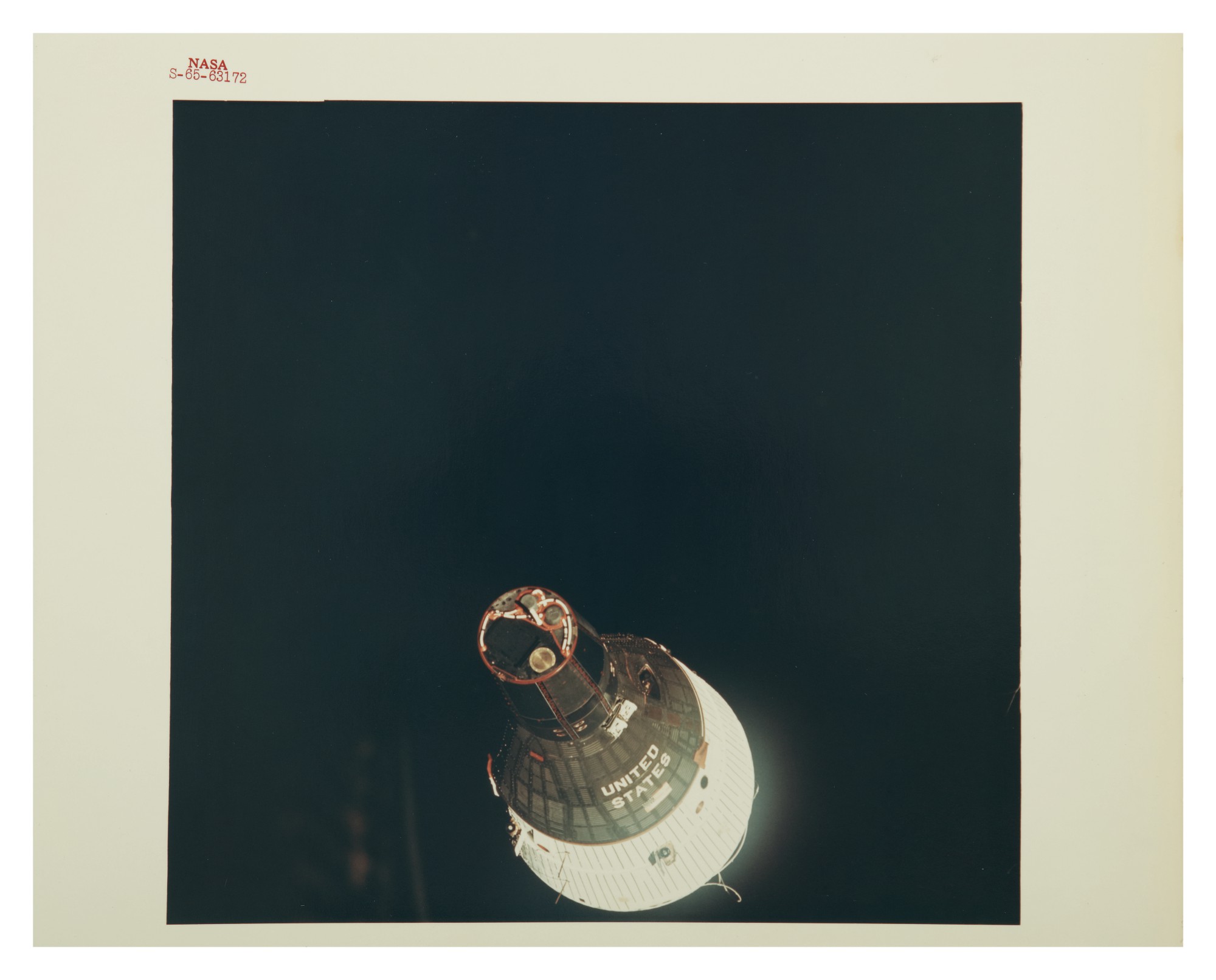 [GEMINI 6-A & 7] Rendezvous of Gemini 6-A & 7. VINTAGE NASA "RED NUMBER ...