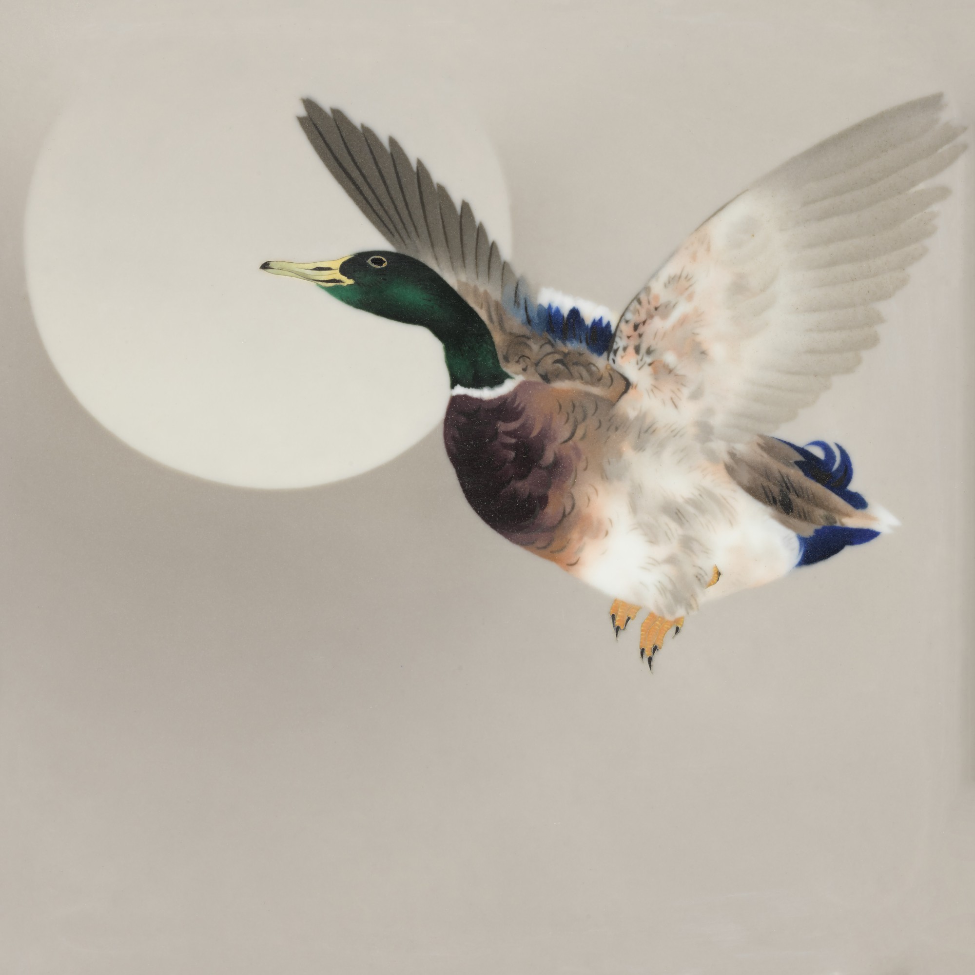 A cloisonné enamel tray | Signed in thick silver wire Sakigake (studio ...