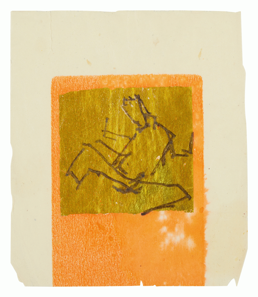 Richard Hambleton Untitled (Sketch Of Crouching Figure) Available For ...
