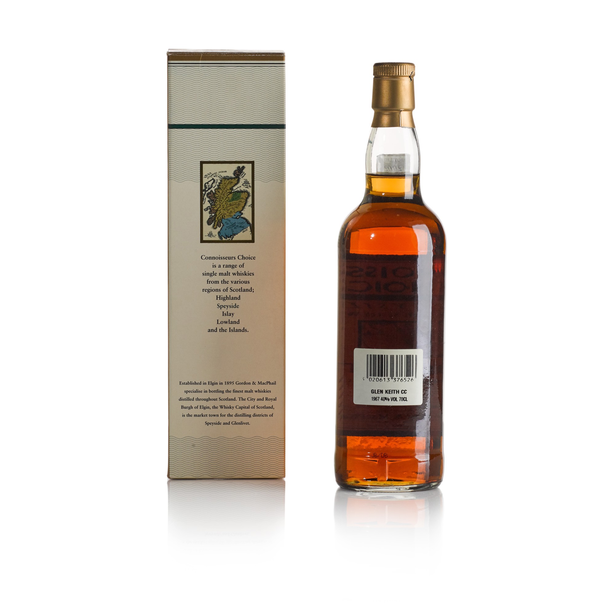 Glen Keith Gordon & MacPhail Connoisseurs Choice 40.0 abv 1967 (1 BT70 ...