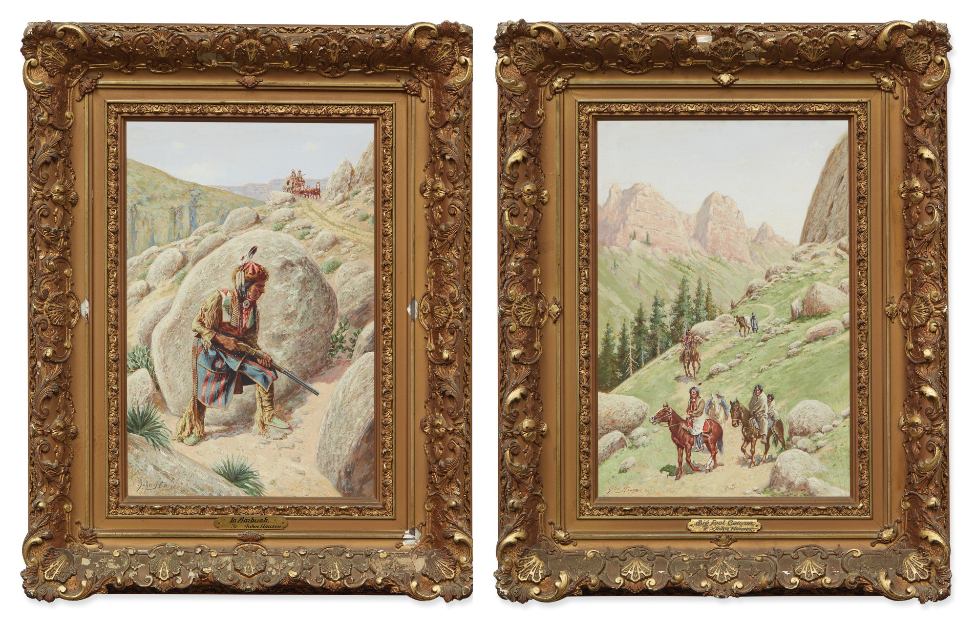 JOHN HAUSER | IN THE BIGFOOT CANYON AND IN AMBUSH: A PAIR OF WORKS ...