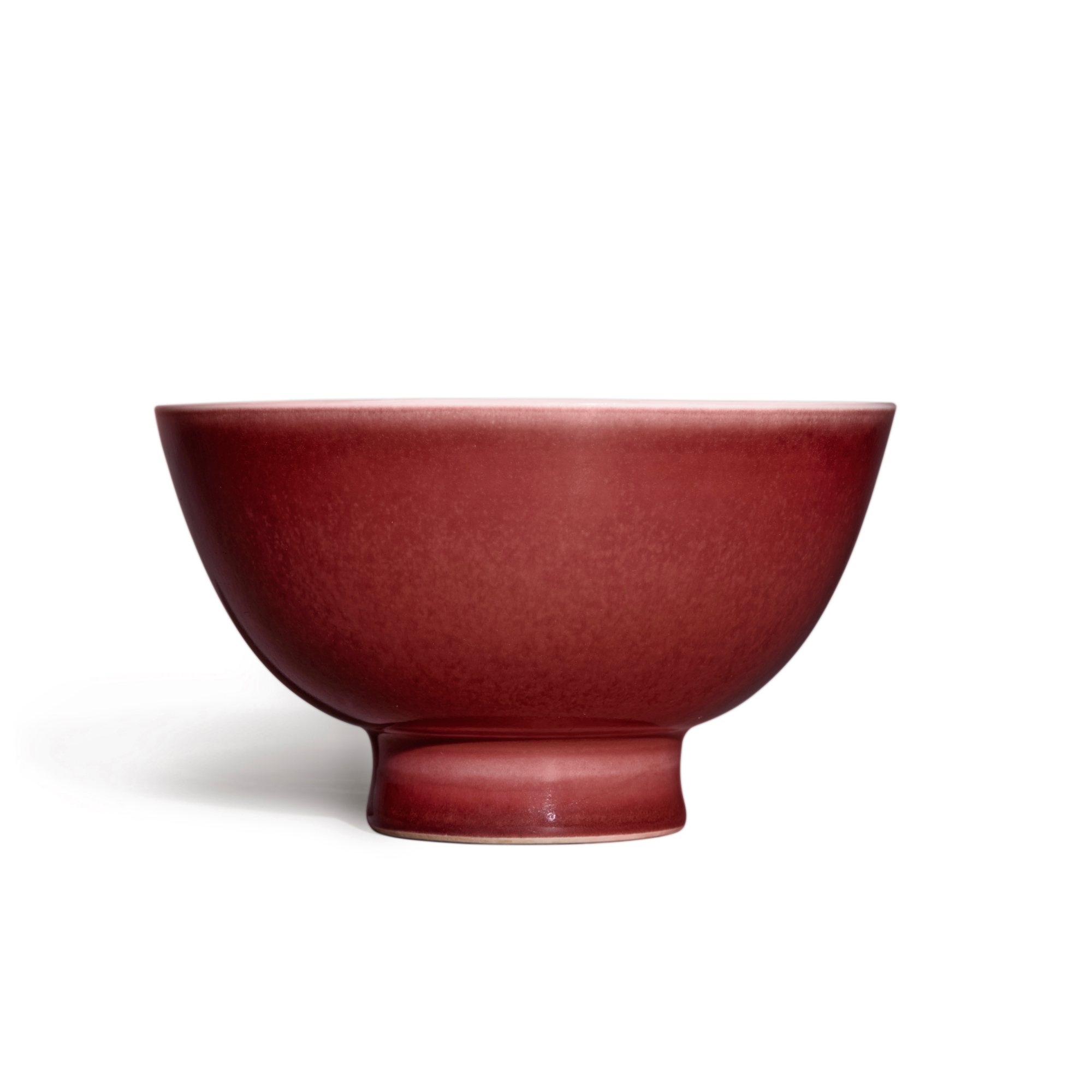 A copper-red-glazed bowl, Mark and period of Yongzheng | 清雍正 紅釉盌 ...