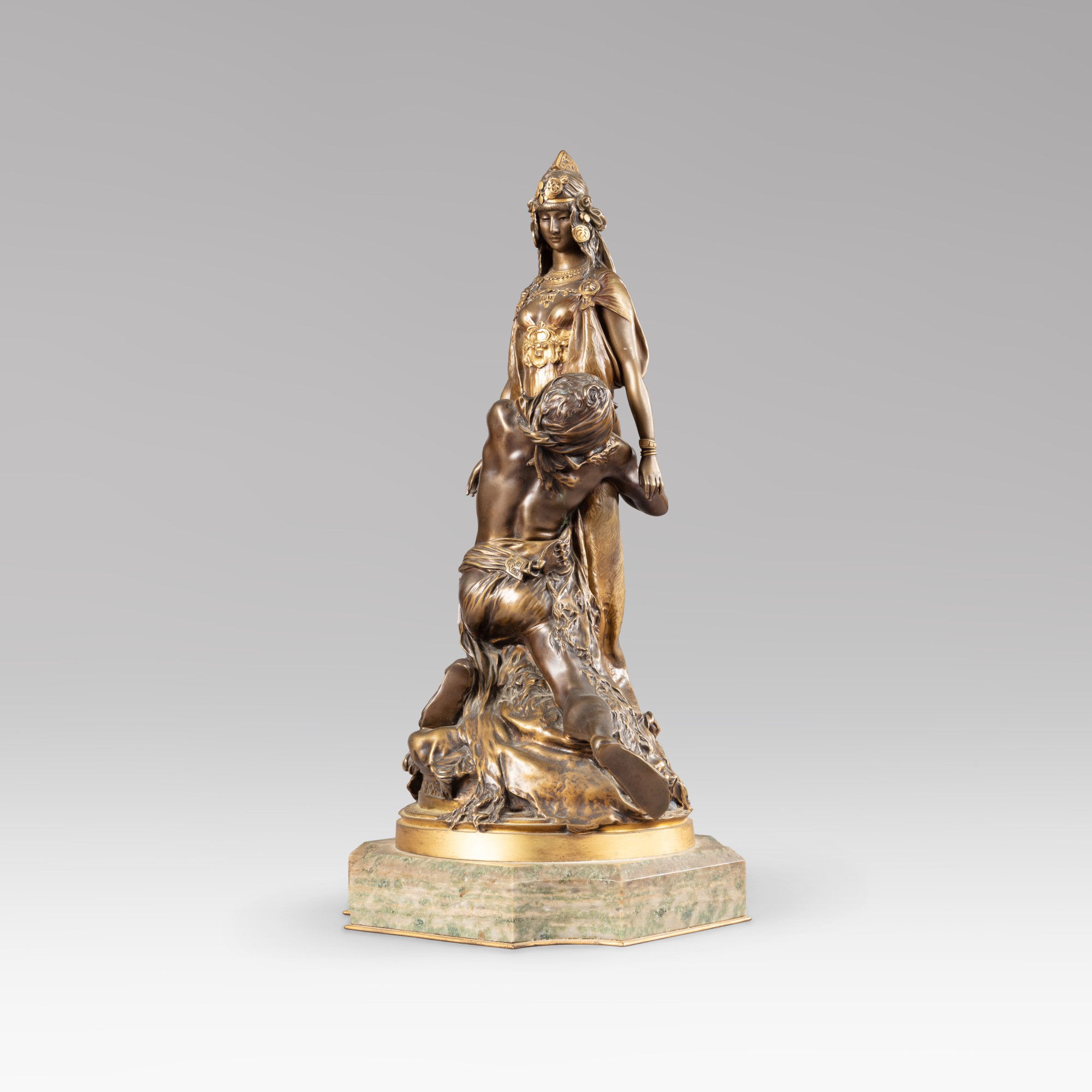Salammbô chez Matho (Matho kneeling before Salammbo) | Collection ...