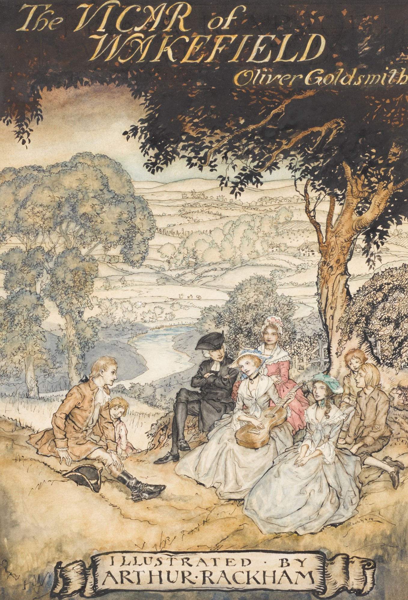 Arthur Rackham | Original illustration for The Vicar of Wakefield (A ...