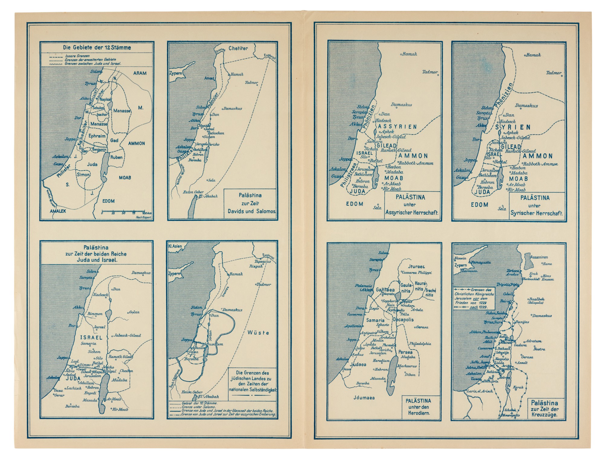 Davis Trietsch | Palästina-Wirtschafts-Atlas. Berlin: Orient-Verlag ...