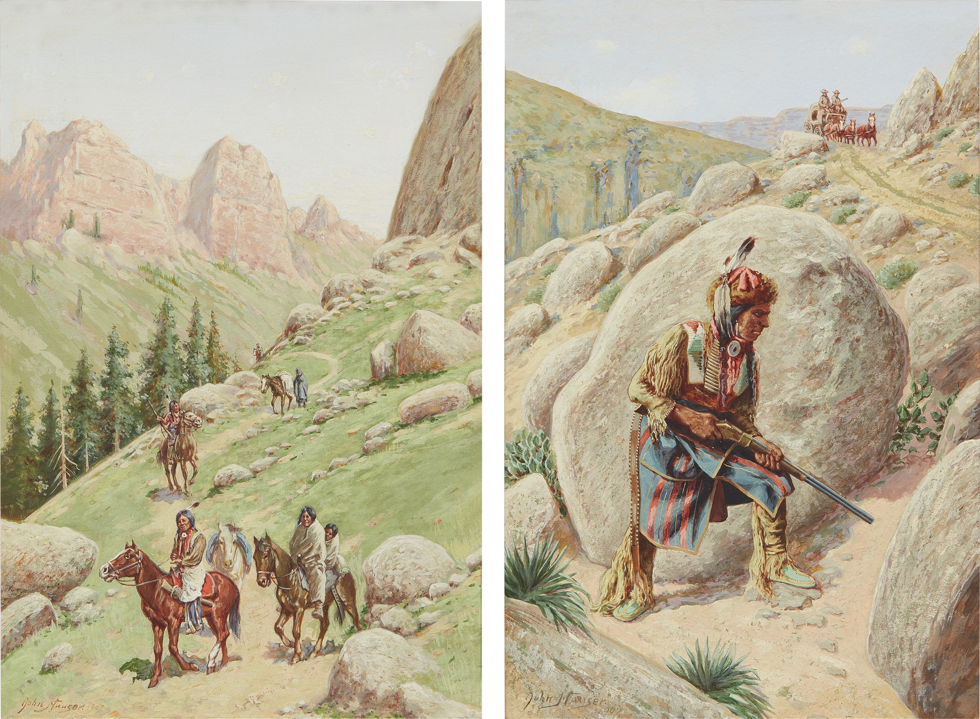 JOHN HAUSER | IN THE BIGFOOT CANYON AND IN AMBUSH: A PAIR OF WORKS ...