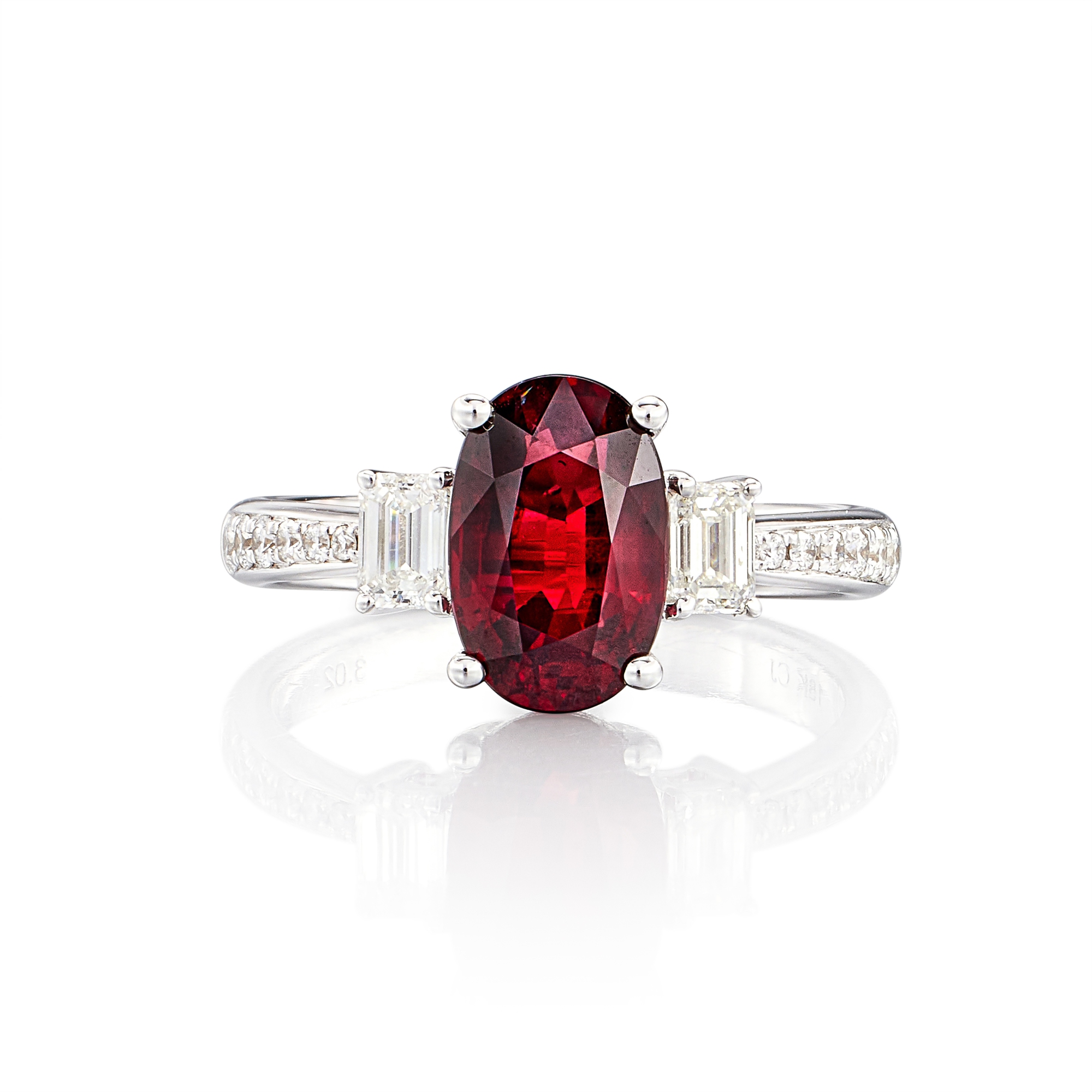 White Gold, 3.02ct Mozambique Ruby And Diamond Ring Available For Immediate Sale At Sotheby’s
