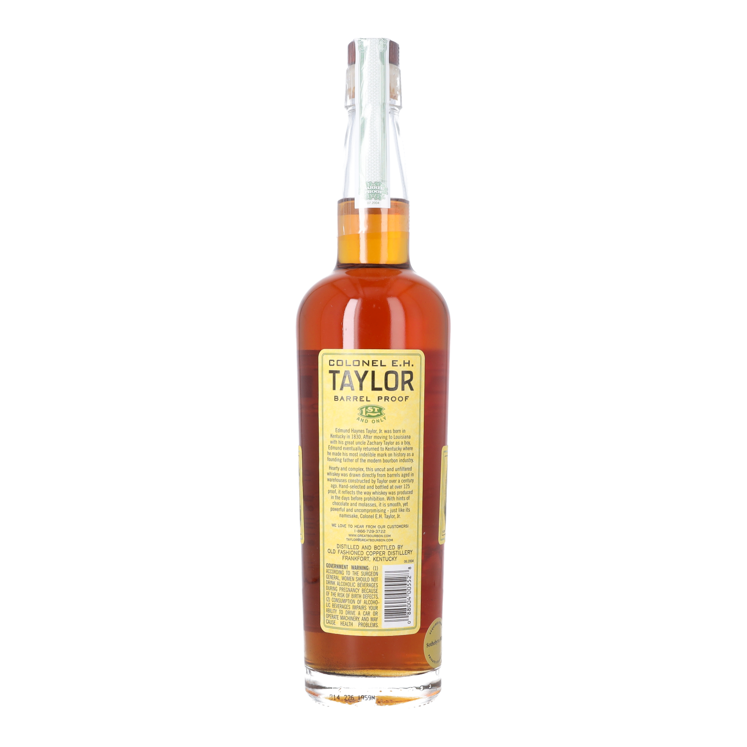 E.H. Taylor Barrel Proof 129 proof NV (1 BT75) | Bourbon & Rye Whiskey ...