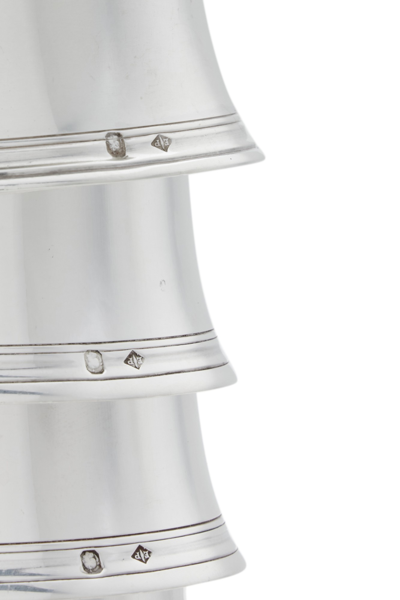 A French Silver Pitcher with Twelve Matching Cups, Puiforcat, Paris ...