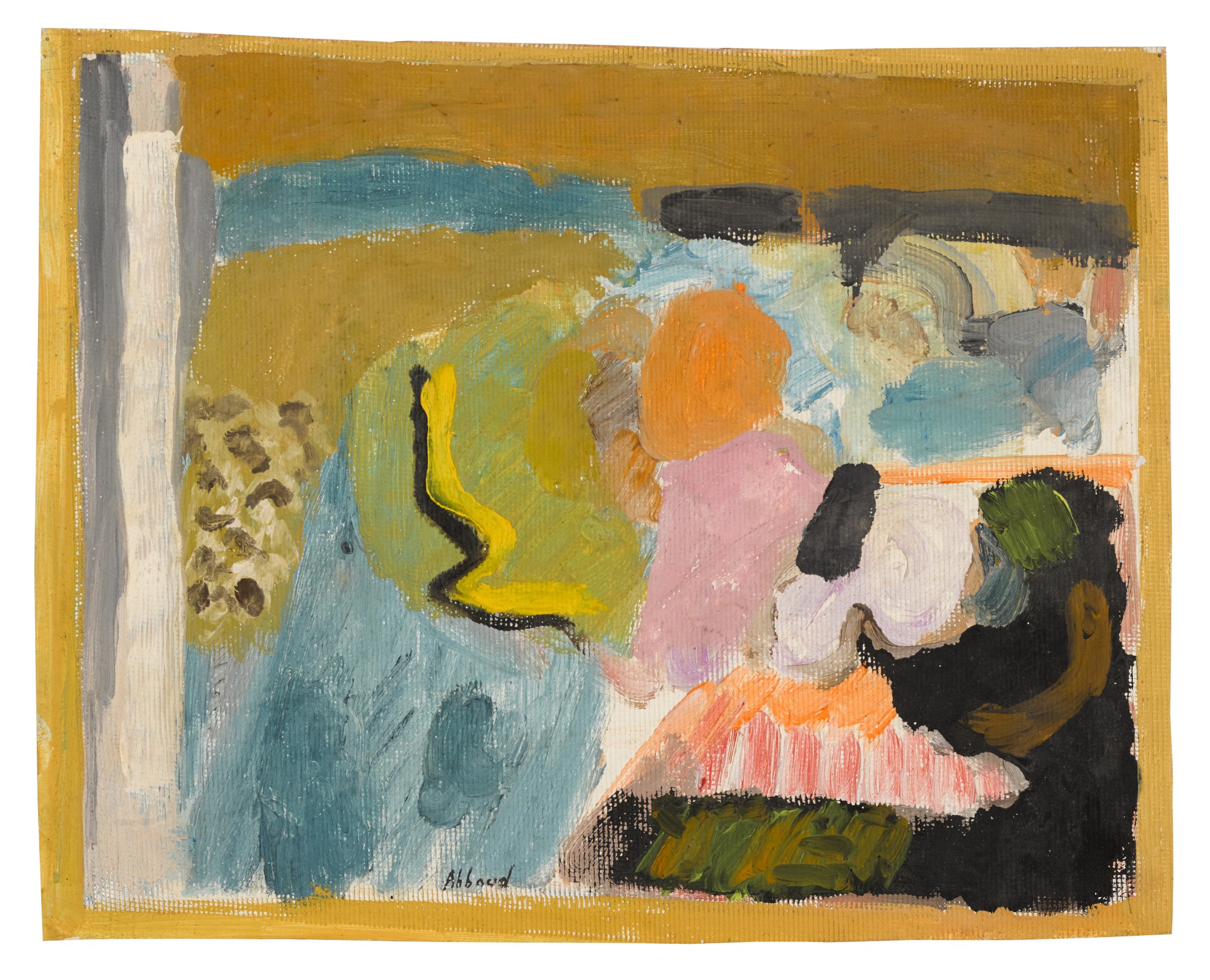 SHAFIC ABBOUD | I) INTERIEUR II) BLEU | 20th Century Art / Middle East ...