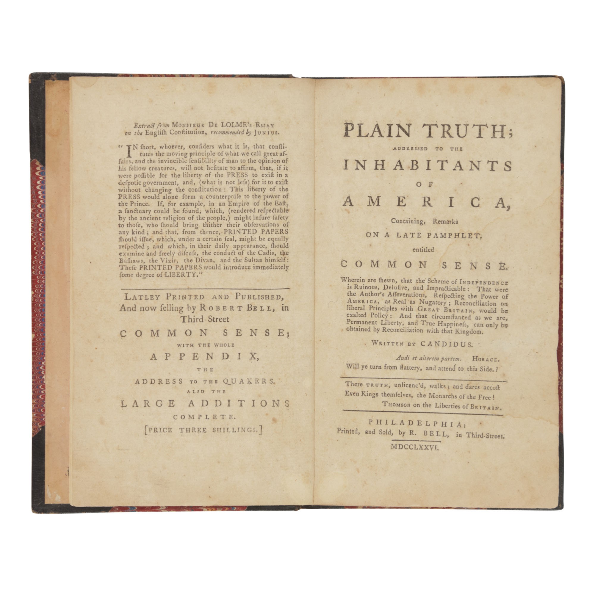 (Chalmers, James) | The principal Loyalist reply to Common Sense | The ...