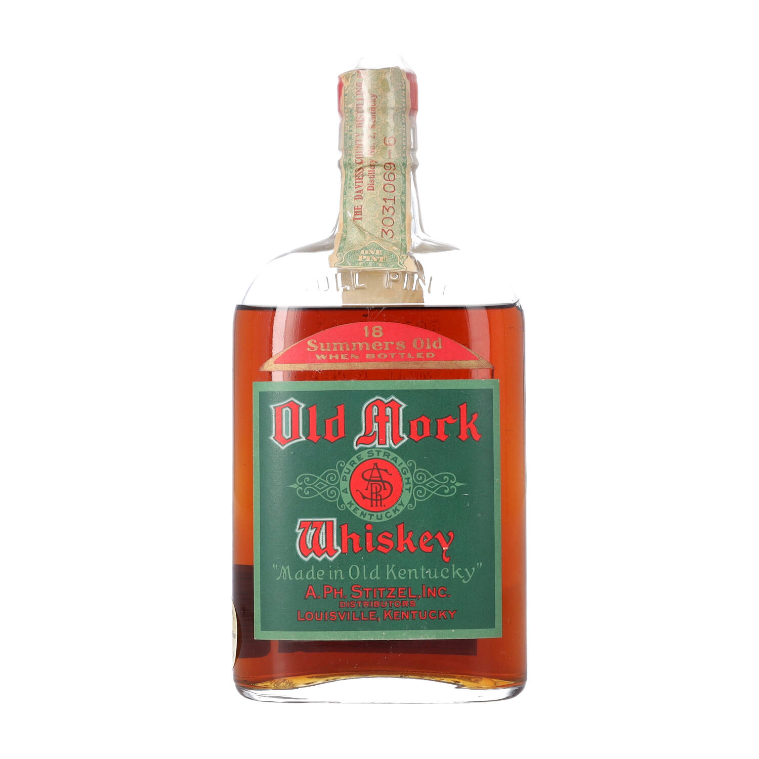 Old Mock 18 Year Old Bottled In Bond 100 proof 1916 (1 BT75) | Whisky ...