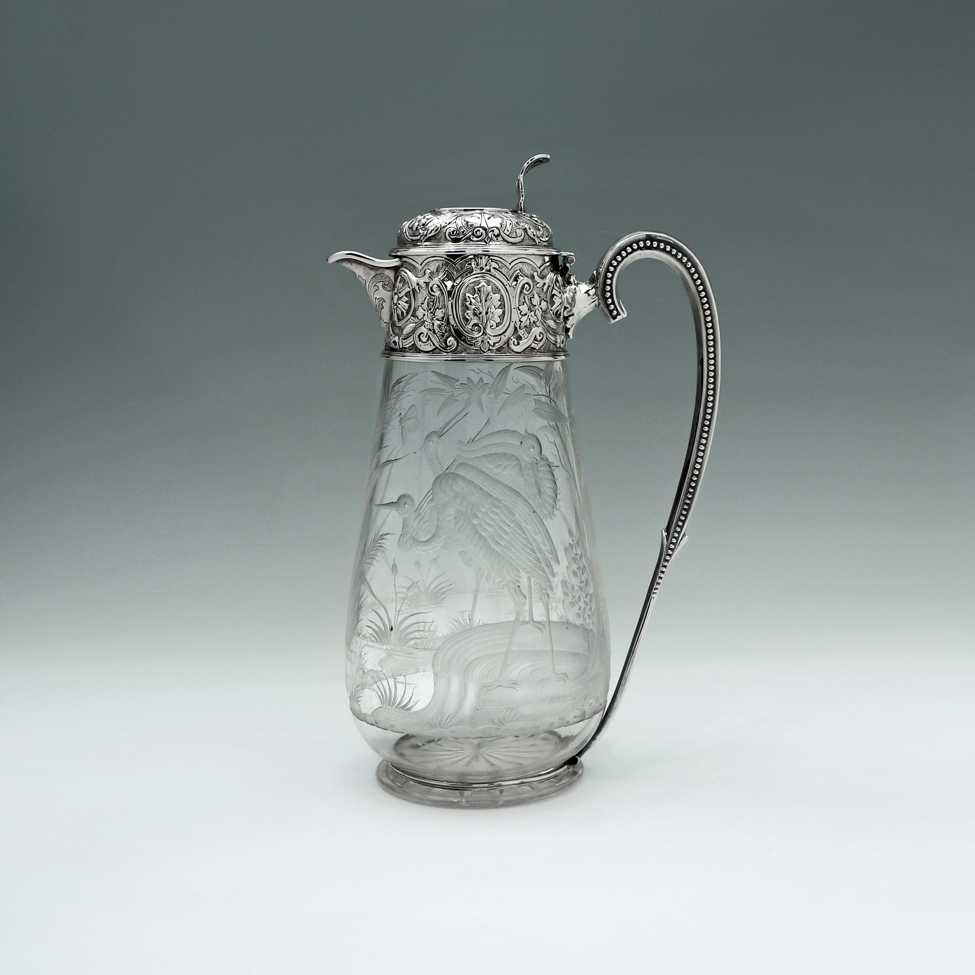 A VICTORIAN SILVER-MOUNTED CLARET JUG | W. & G. SISSONS, SHEFFIELD ...