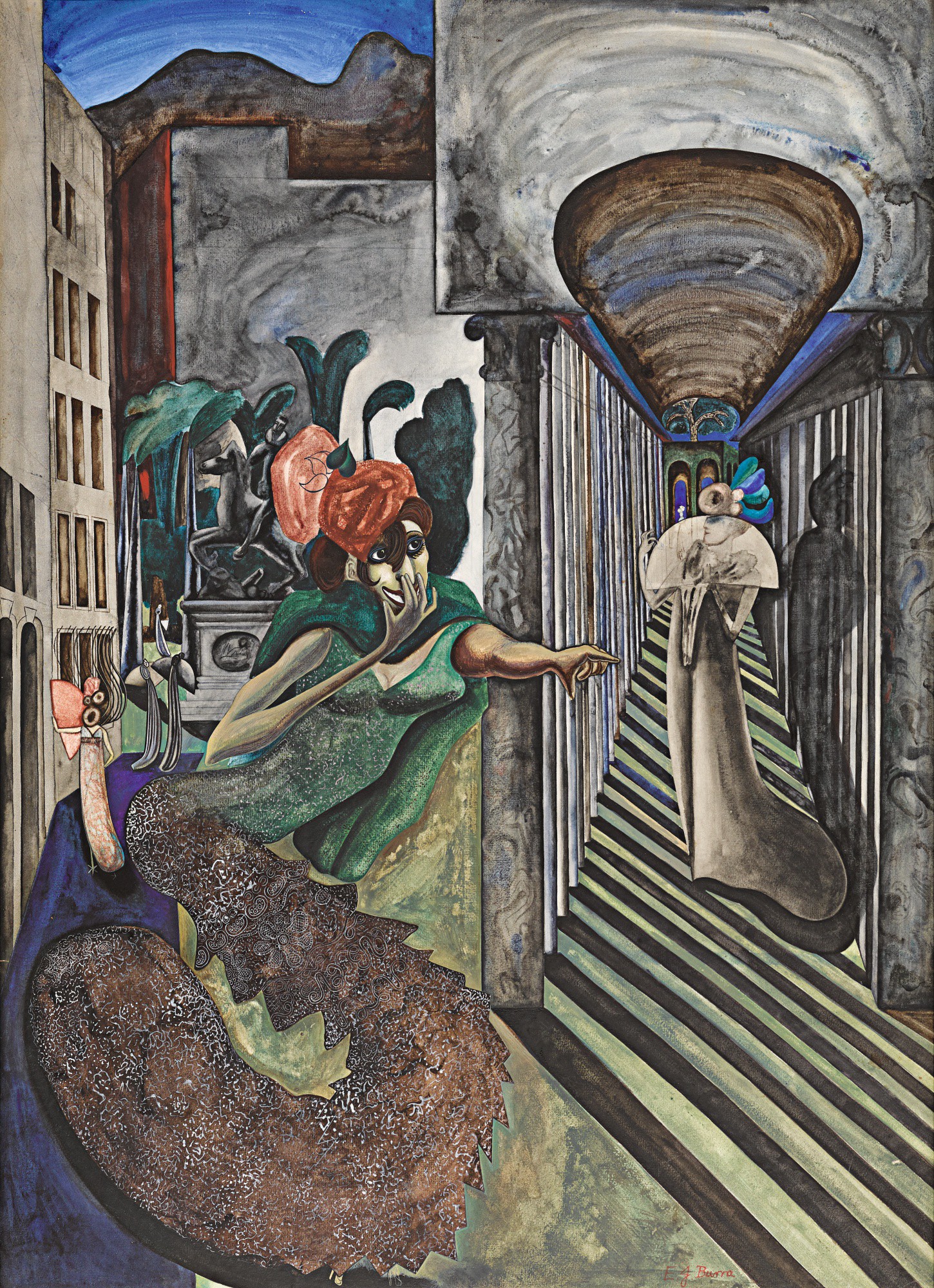 EDWARD BURRA | THE POINTING FINGER | Rembrandt to Richter | 2020 ...