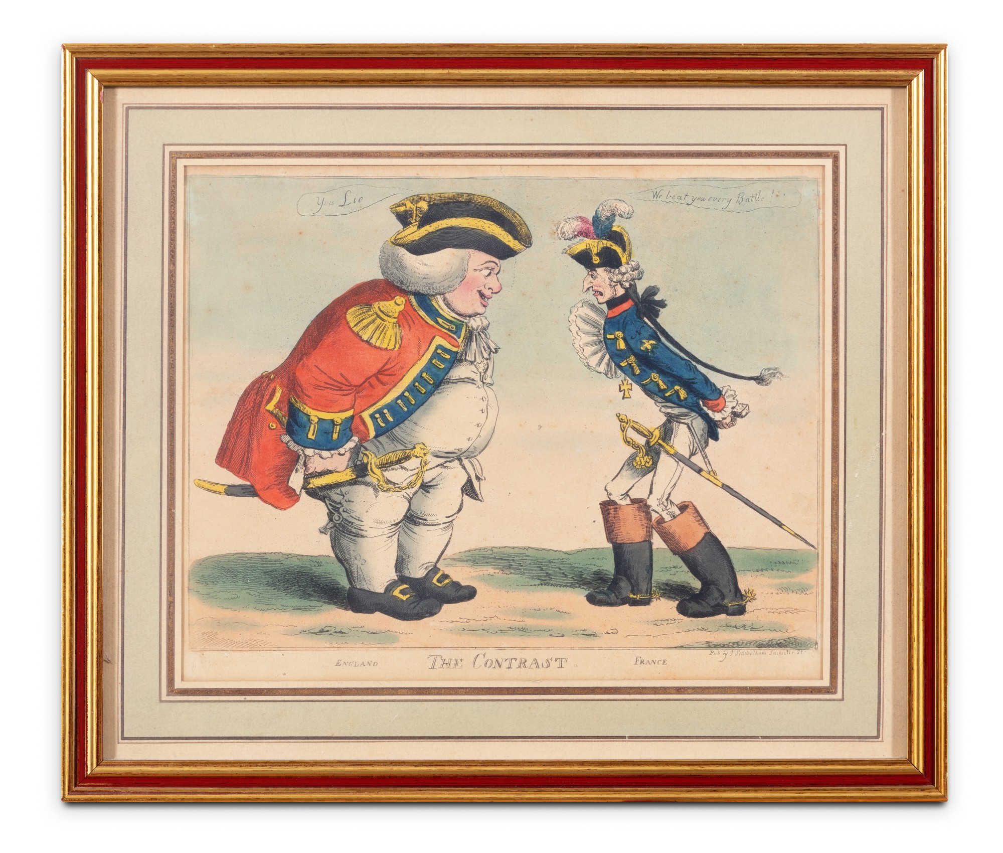 A set of five satyric prints on Napoleon and Empire, England, first ...