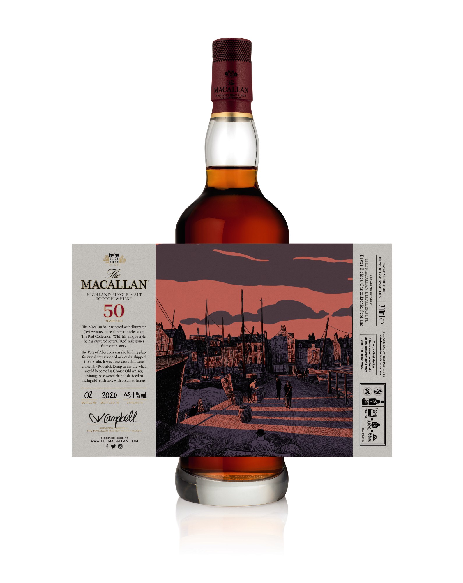 The Macallan Red Collection with Exclusive Labels Illustrated by Javi ...