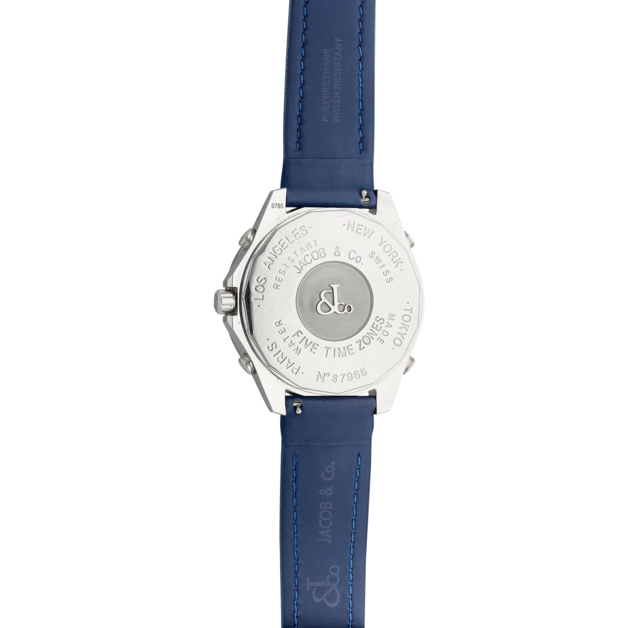 The Five Time Zones | A stainless steel and diamond-set quintuple time ...