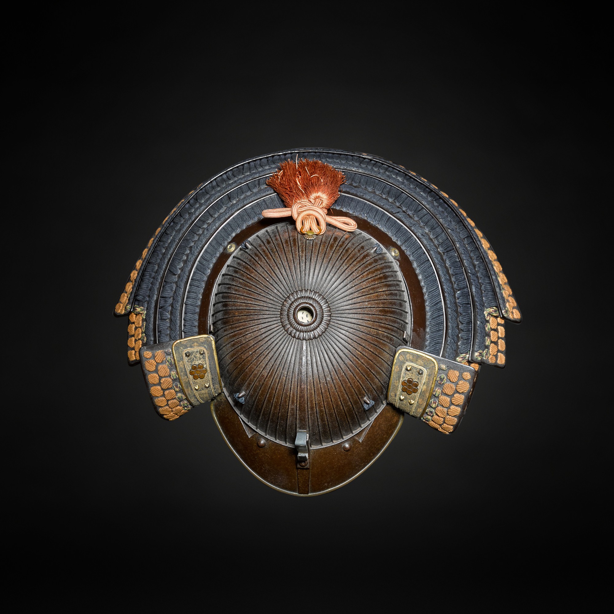 A suji-bachi [helmet with raised ridges] and mempo [face mask] | The ...