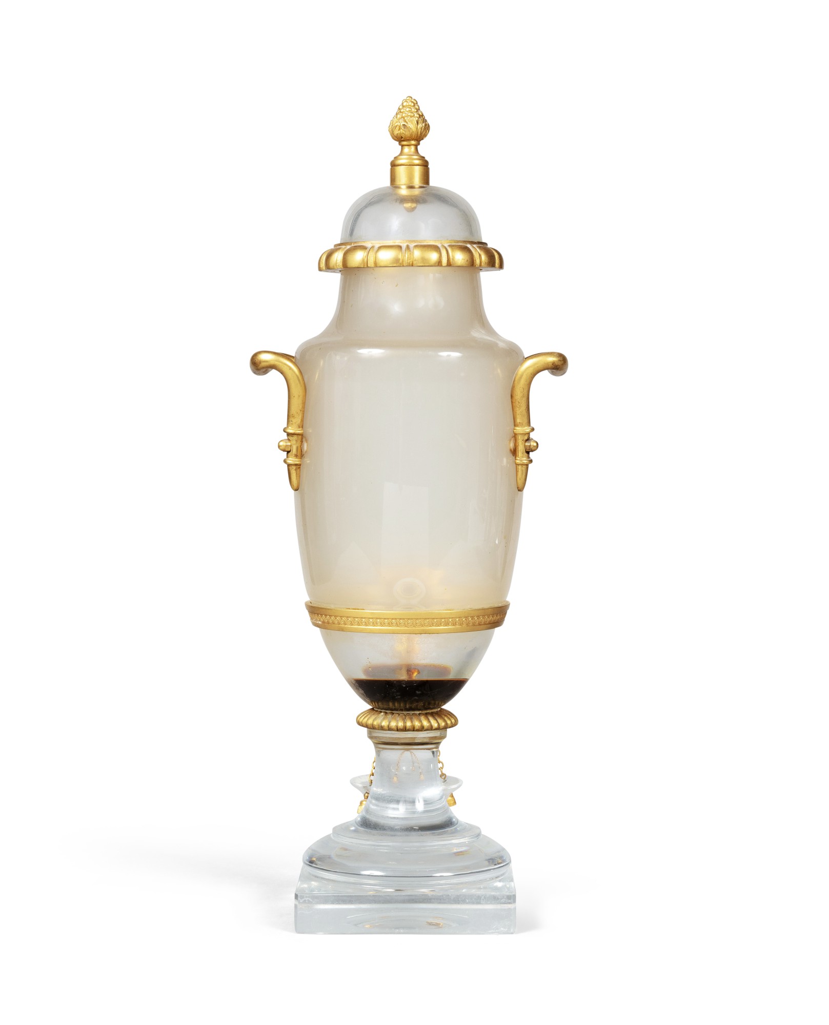 Baccarat for Caron, Perfume fountain in crystal and gilt bronze ...