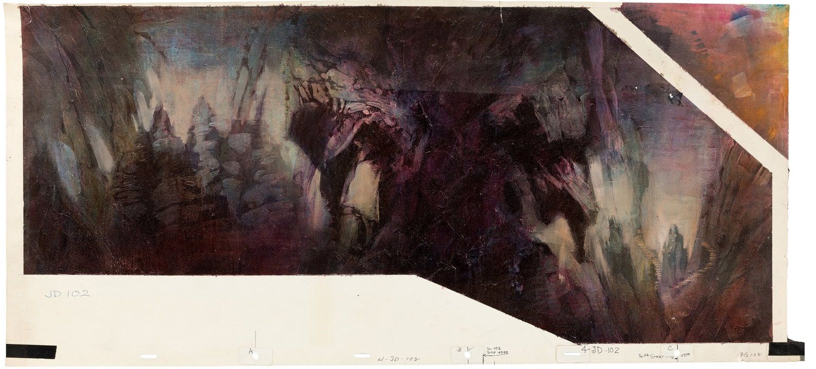 Vintage Lord Of The Rings Pan Production Animation Background Available ...