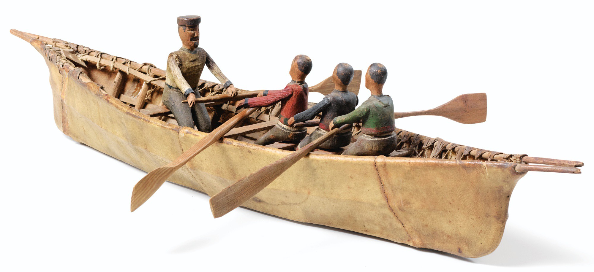 MAQUETTE DE BATEAU, UMIAK, INUIT, ALASKA | Jamais perdu en mer ...