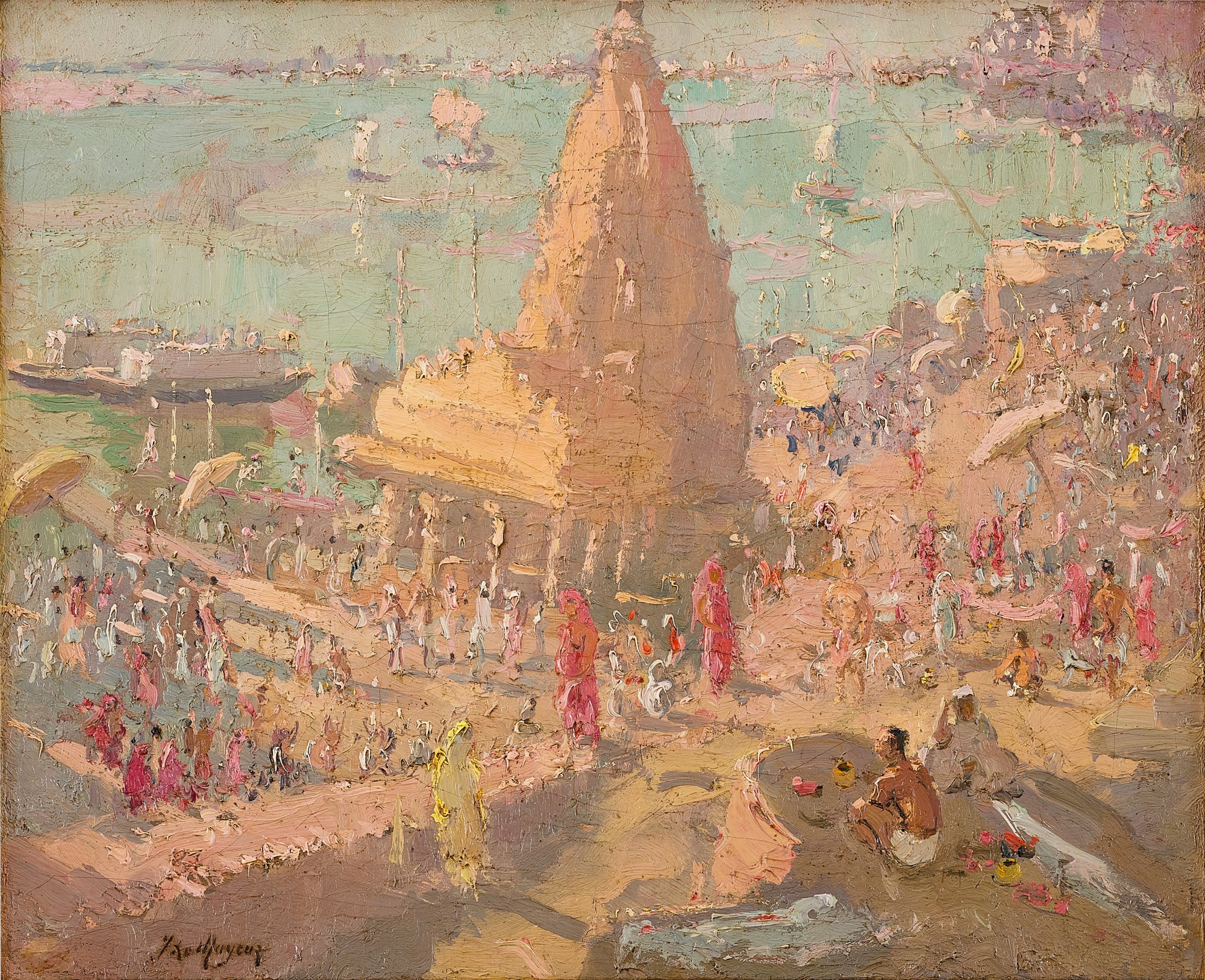 Adrien-Jean Le Mayeur de Merprès 勒邁耶 | At the Ganges 恆河 | Modern Art ...
