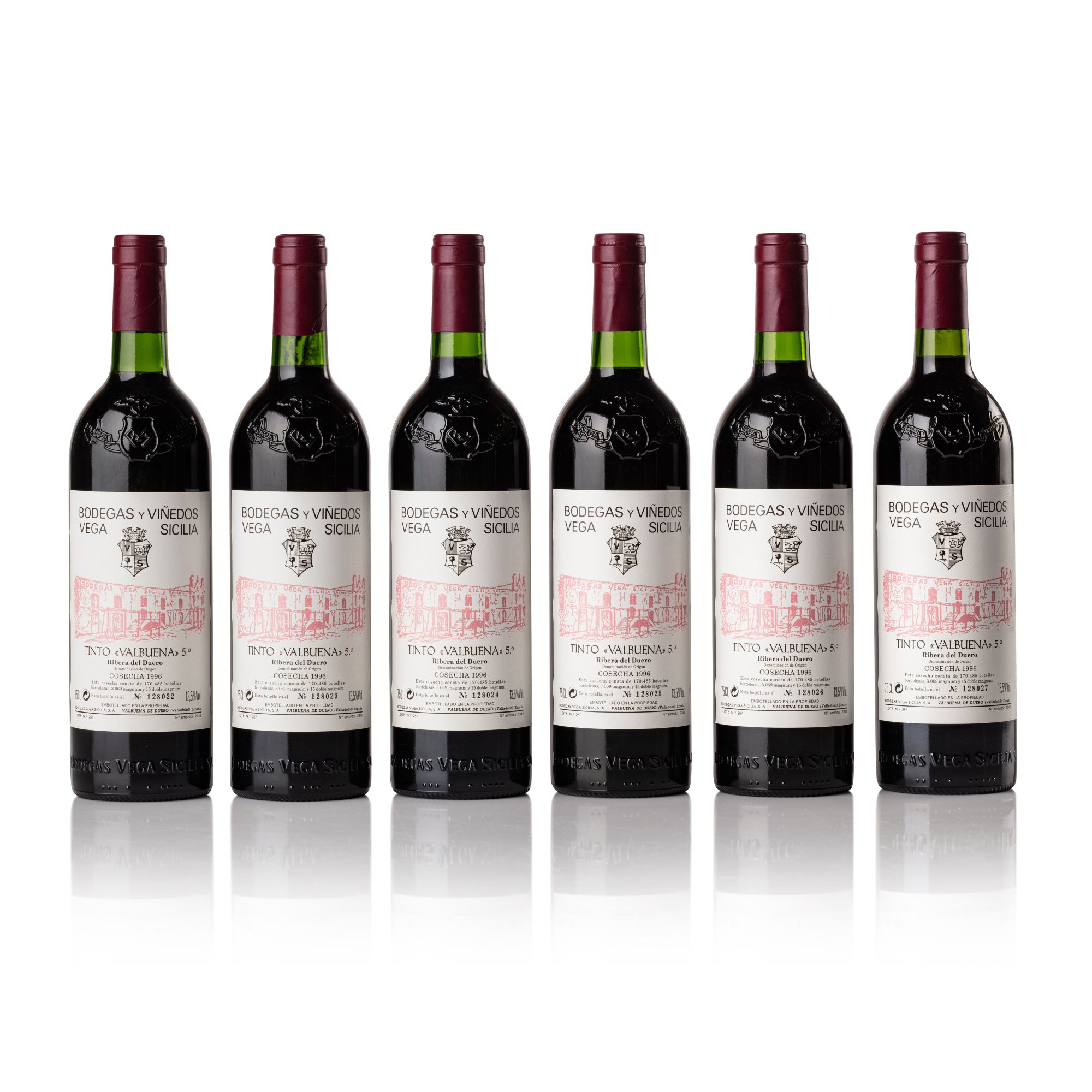 Vega Sicilia, 'Valbuena No. 5' 1996 (6 BT) | Spectacular Cellars from ...