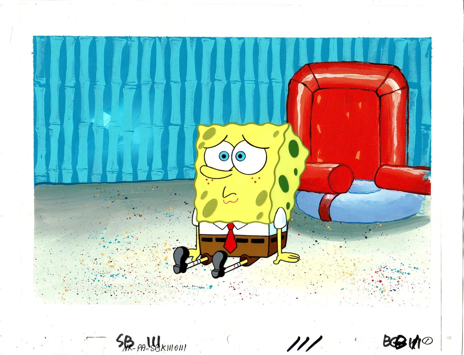 Vintage SpongeBob Production Animation Key Master Setup Available For ...