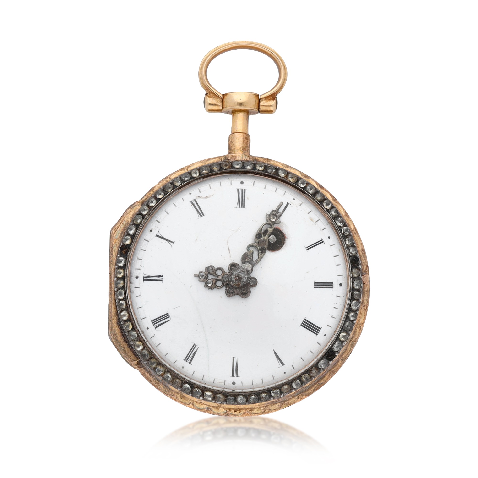 A gold and paste-set skeletonized verge watch Circa 1770 | Fine Watches ...