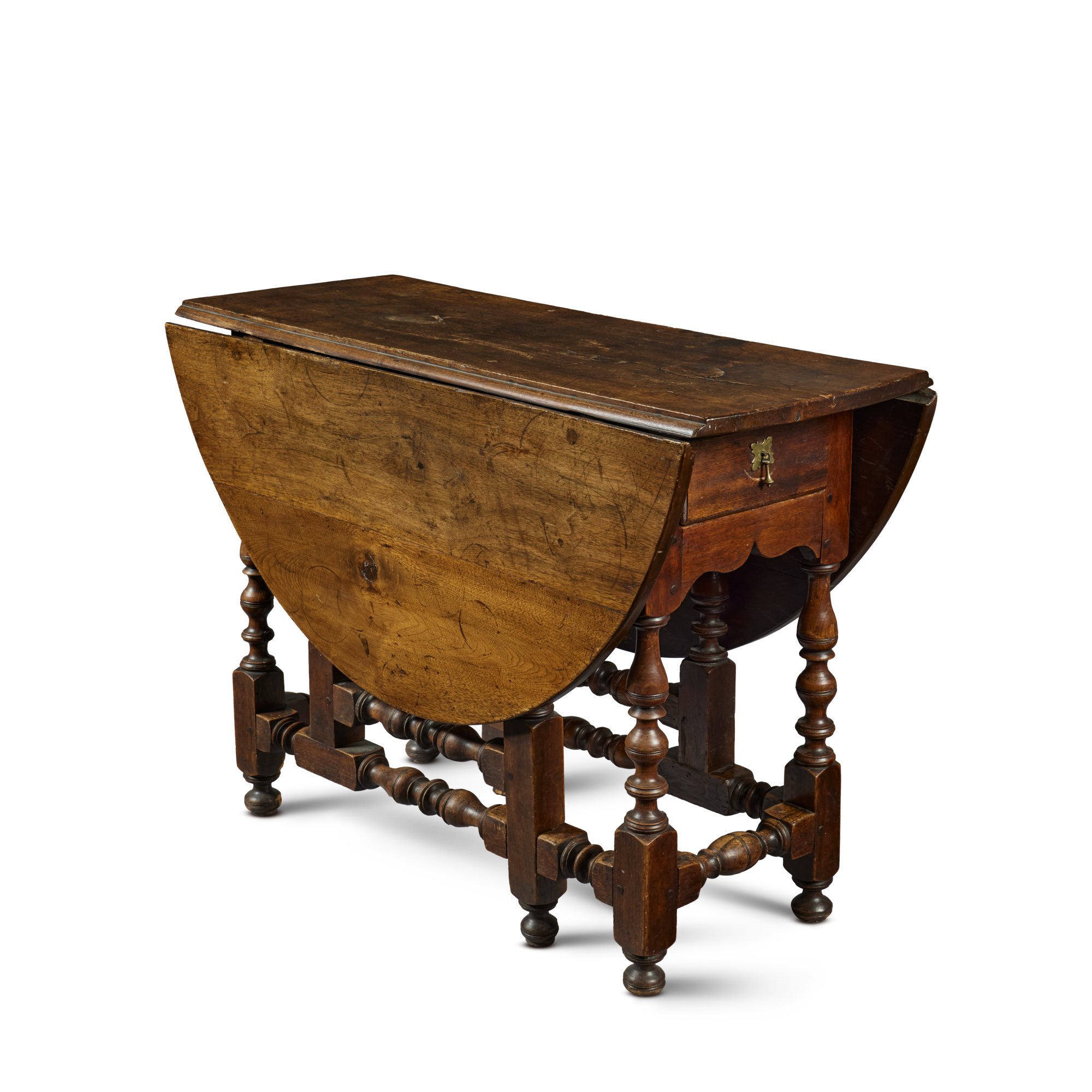 A Fine William and Mary Diminutive Walnut Gateleg Table, Philadelphia ...