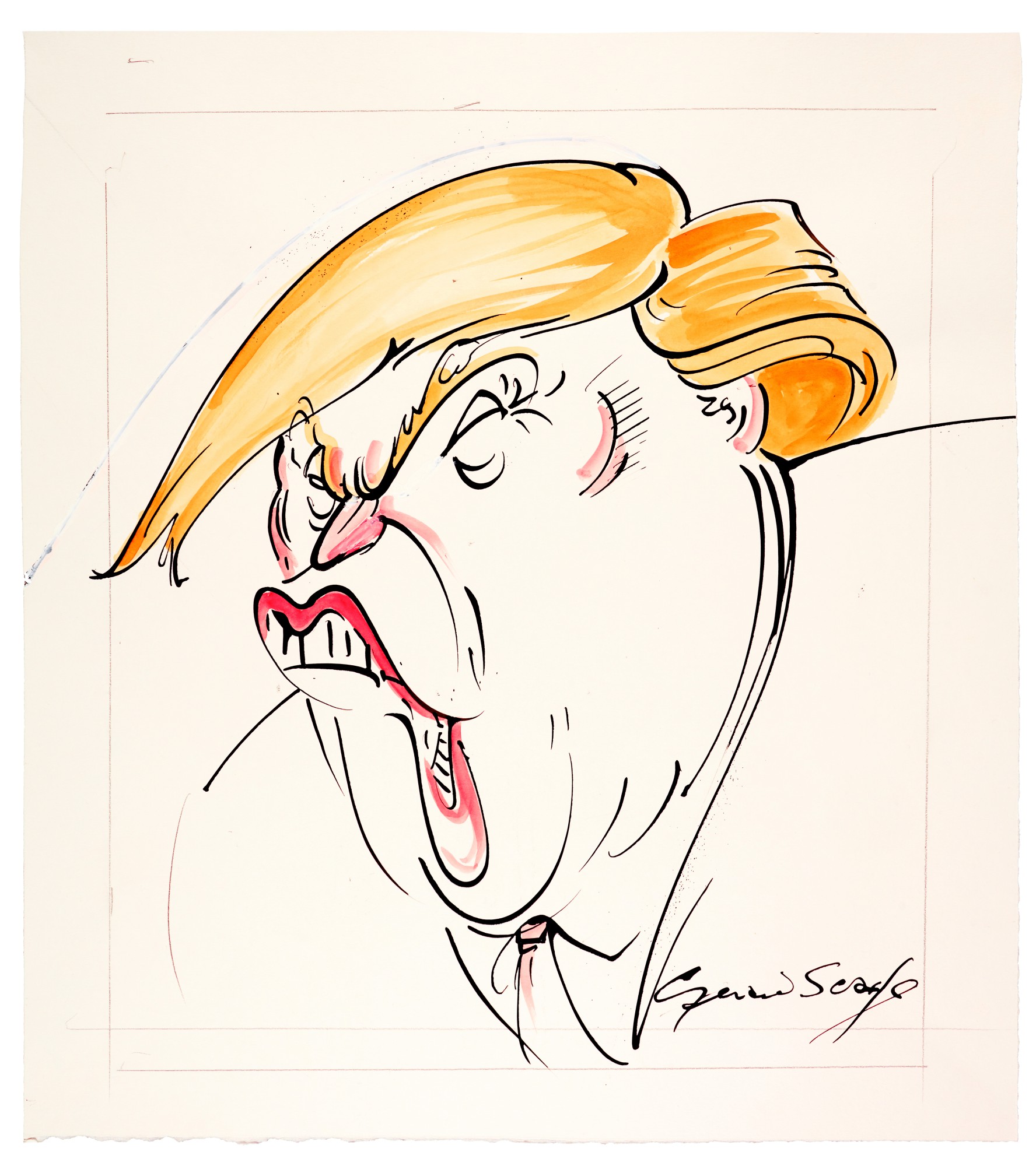 SCARFE | [THE 2010s] | Donald Trump | Scarfe at Sotheby’s: Sixty Years ...