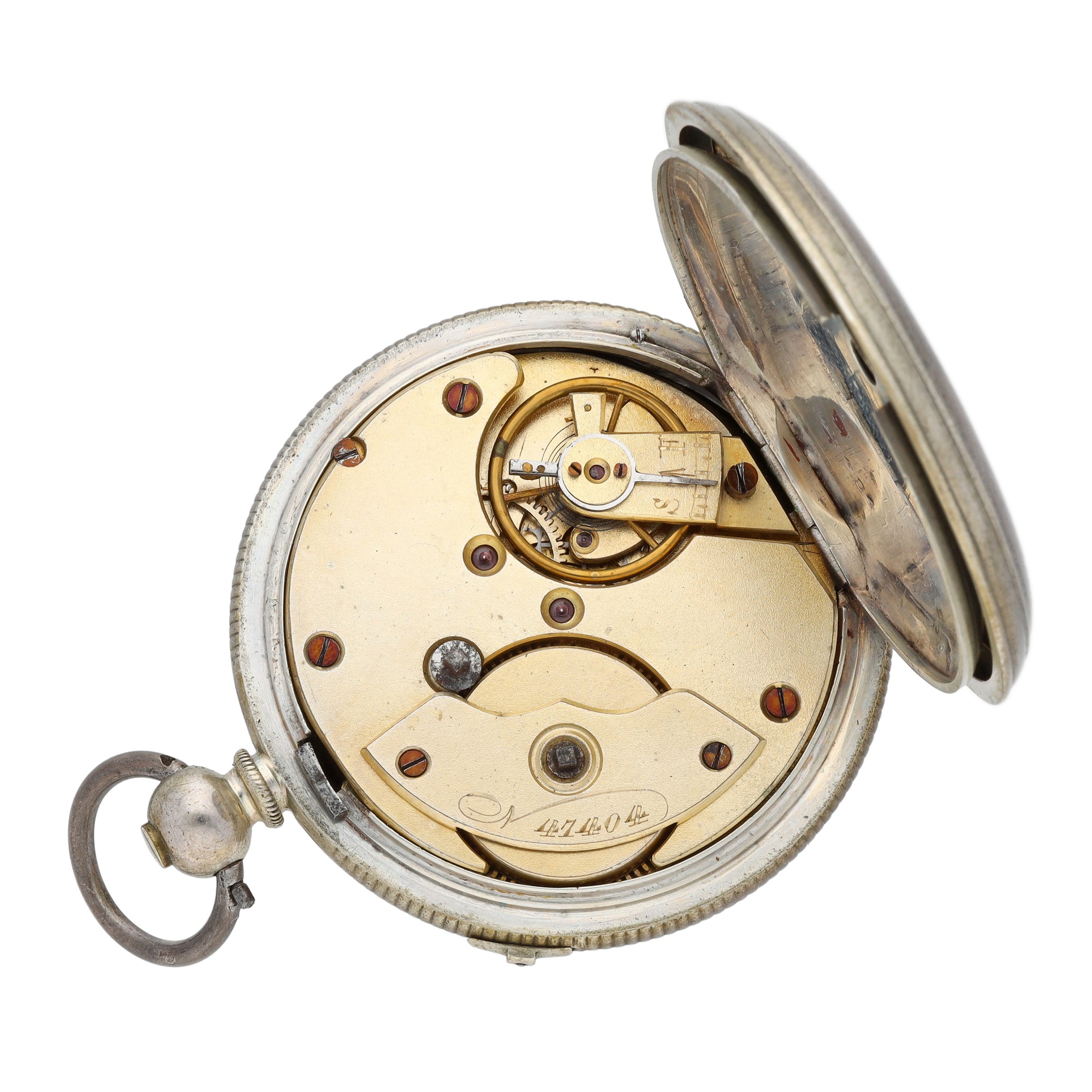Swiss An open-faced duplex watch with mock pendulum signed Pateck ...
