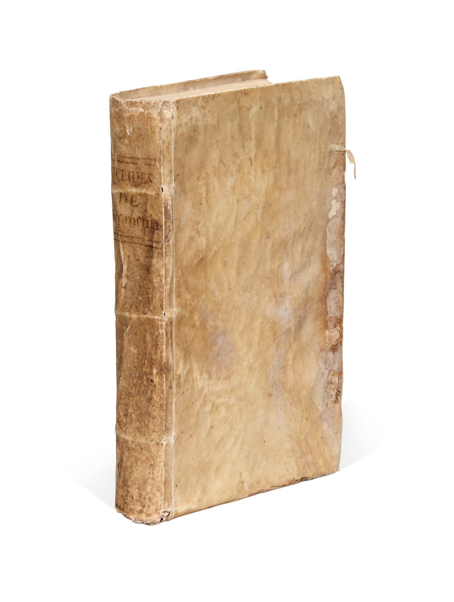 Euclid, Elementorum geometricorum libri XV, Basel, 1546, old vellum ...