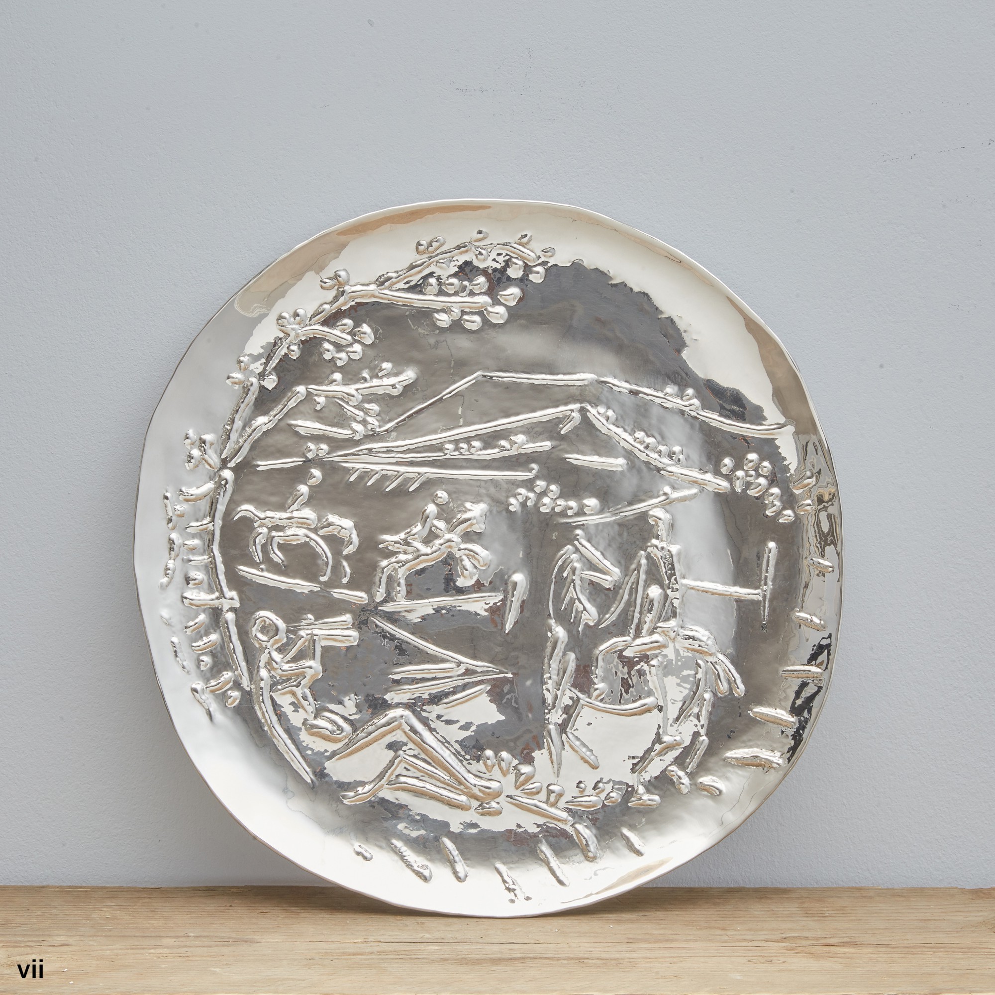 A complete set of 24 silver plates | 全套二十四件銀盤 | Modern Renaissance: A ...