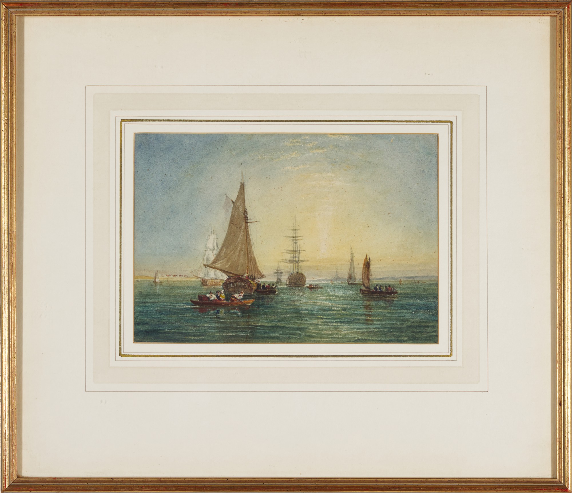 DAVID COX, R.W.S. | Shipping off Greenwich, London | Old Master and ...