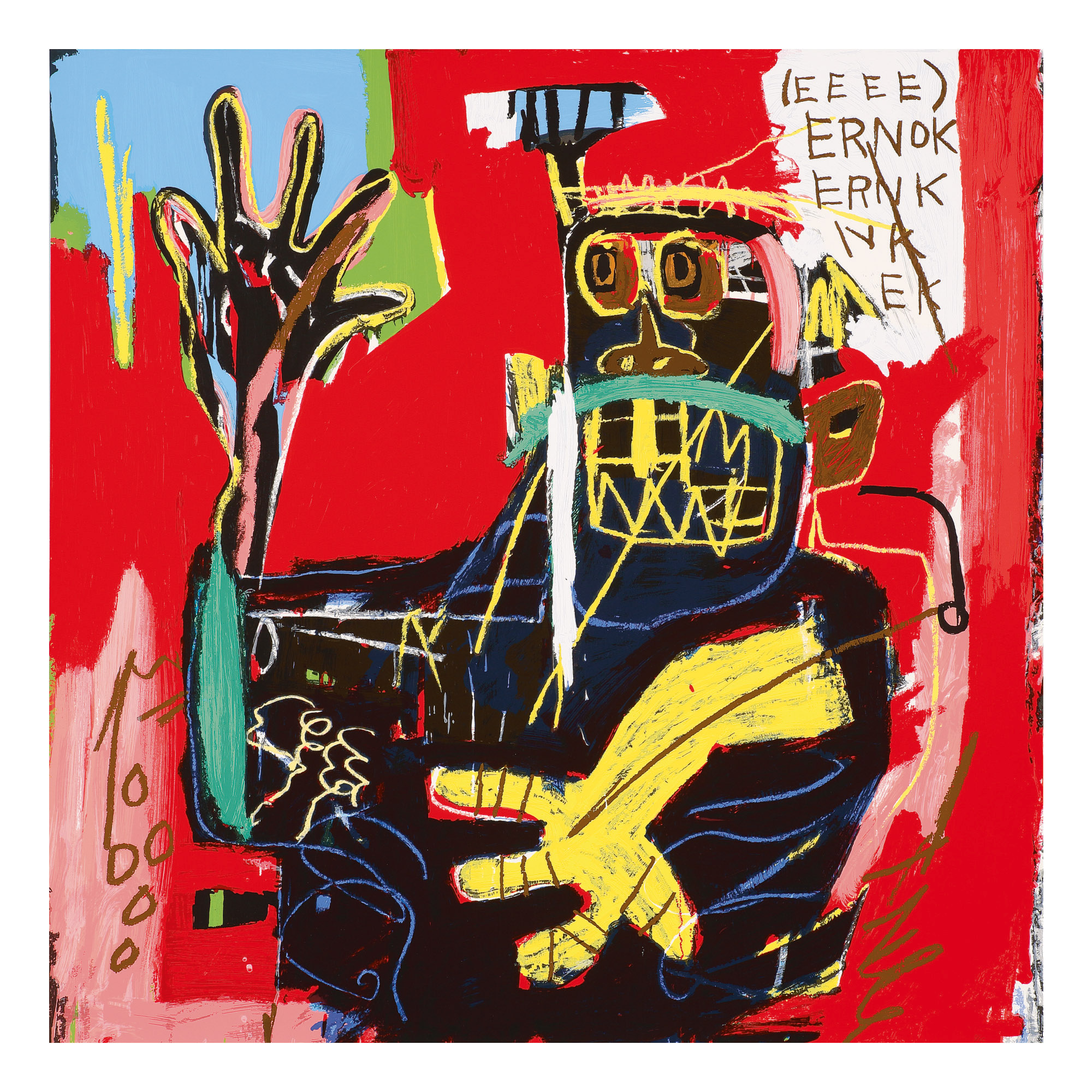 AFTER JEAN-MICHEL BASQUIAT | UNTITLED (HEAD; PER CAPITA; ERNOK; AND ...