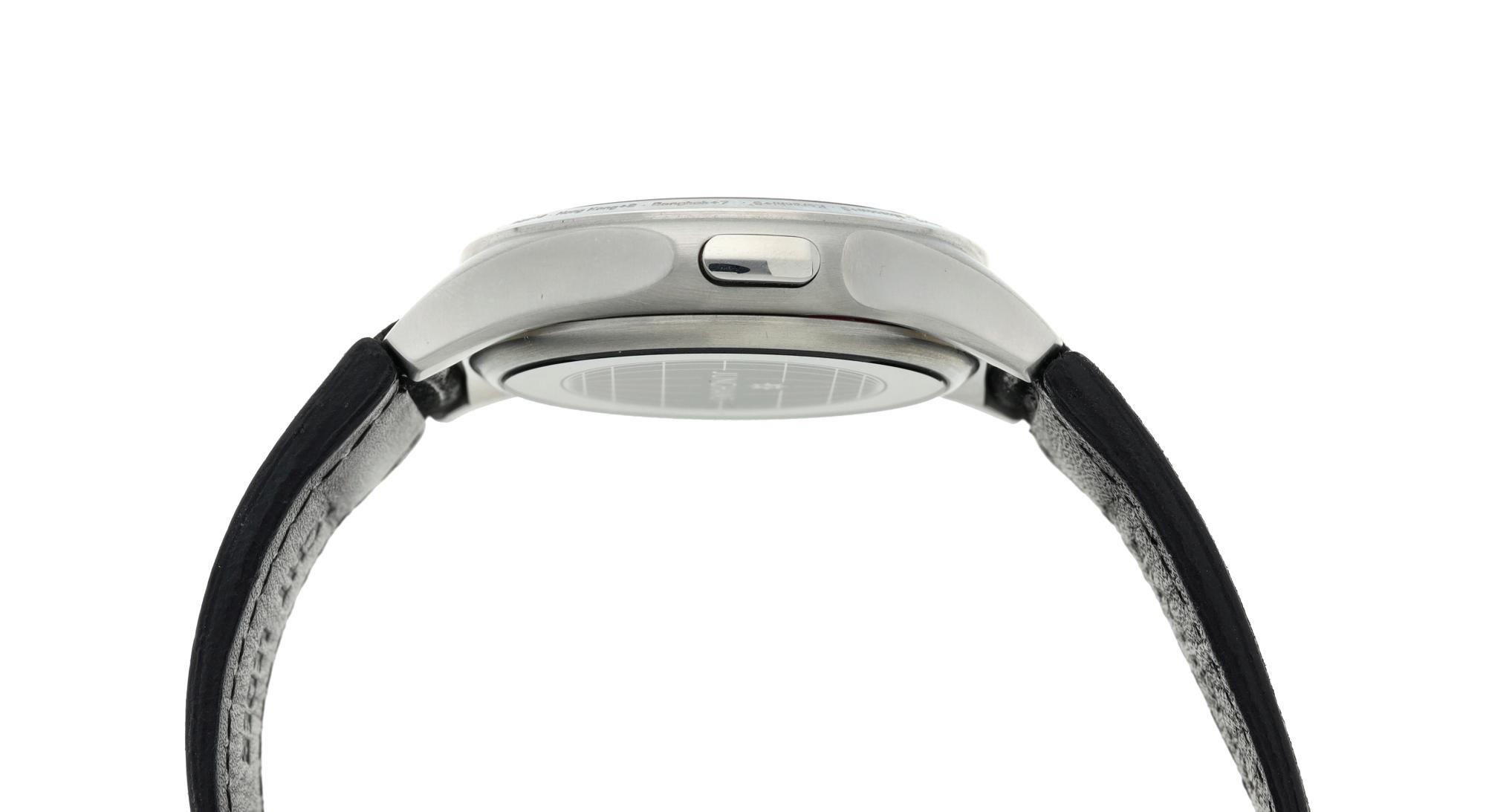 Reference DCF77 40-JJY-60 WWVB A stainless steel analog/digital radio ...