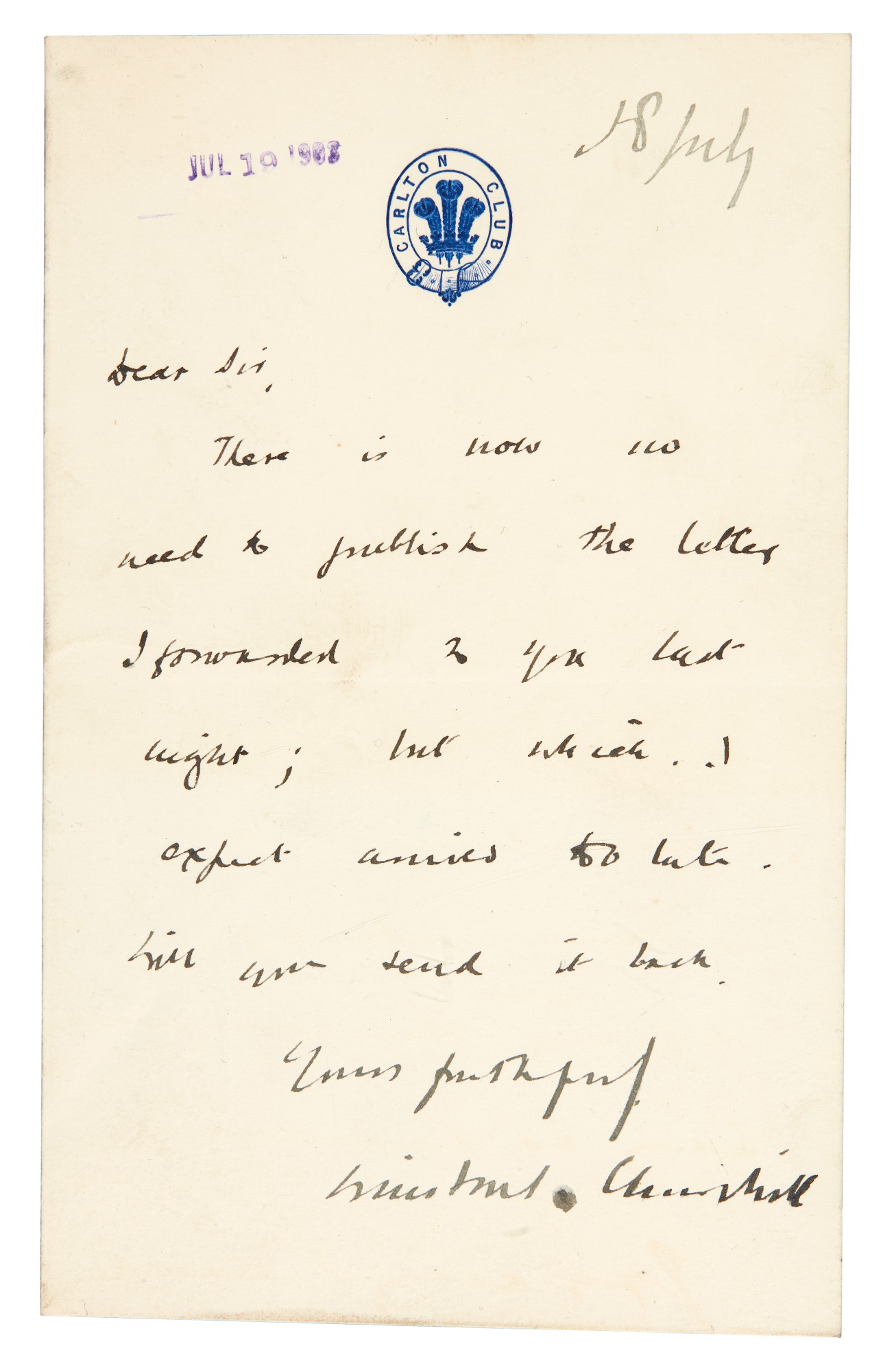 [CHURCHILL]--AUTOGRAPH ALBUM | Containing c.275 items including a ...