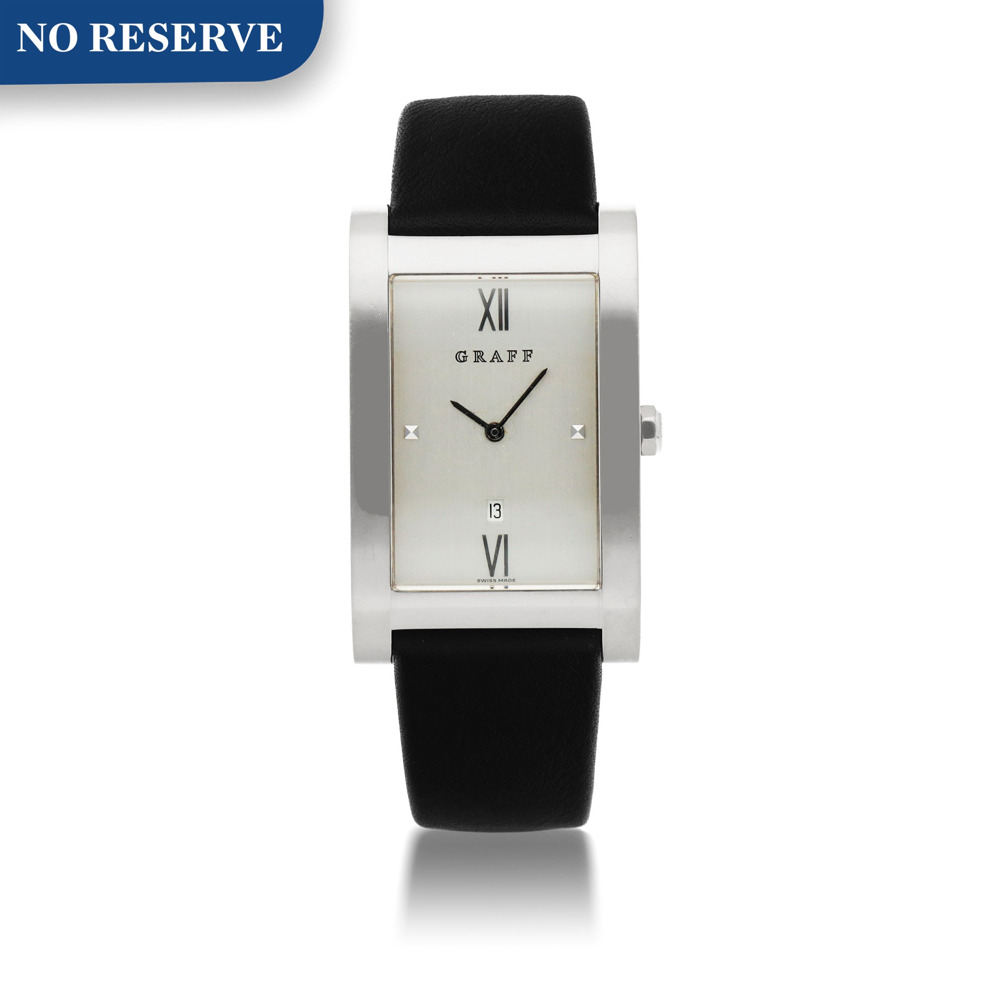 REF GXXVIII WHITE GOLD WRISTWATCH WITH DATE CIRCA 2005 | Graff ...