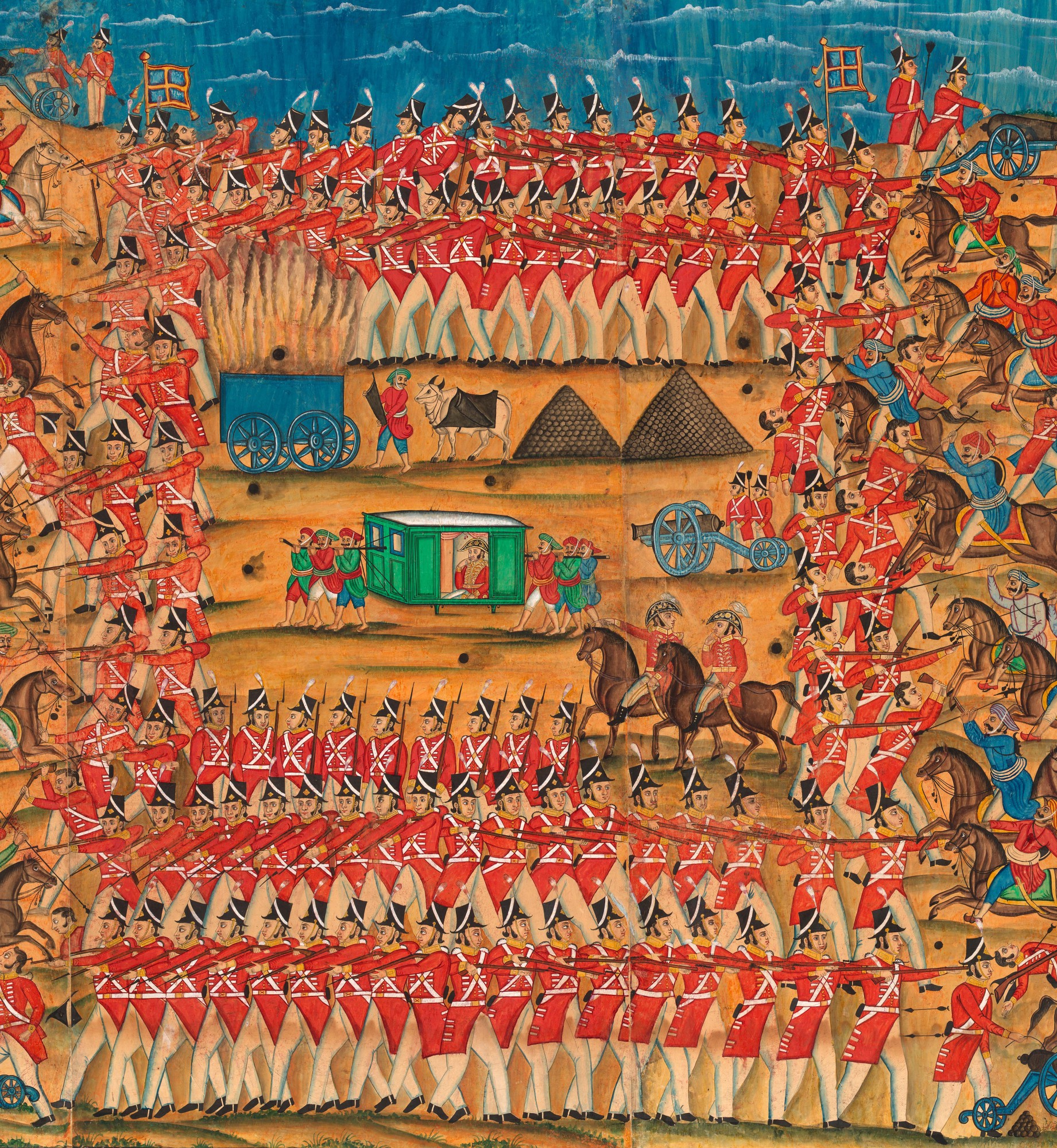 The Battle of Pollilur, India, Seringapatam, early 19th century | Arts ...