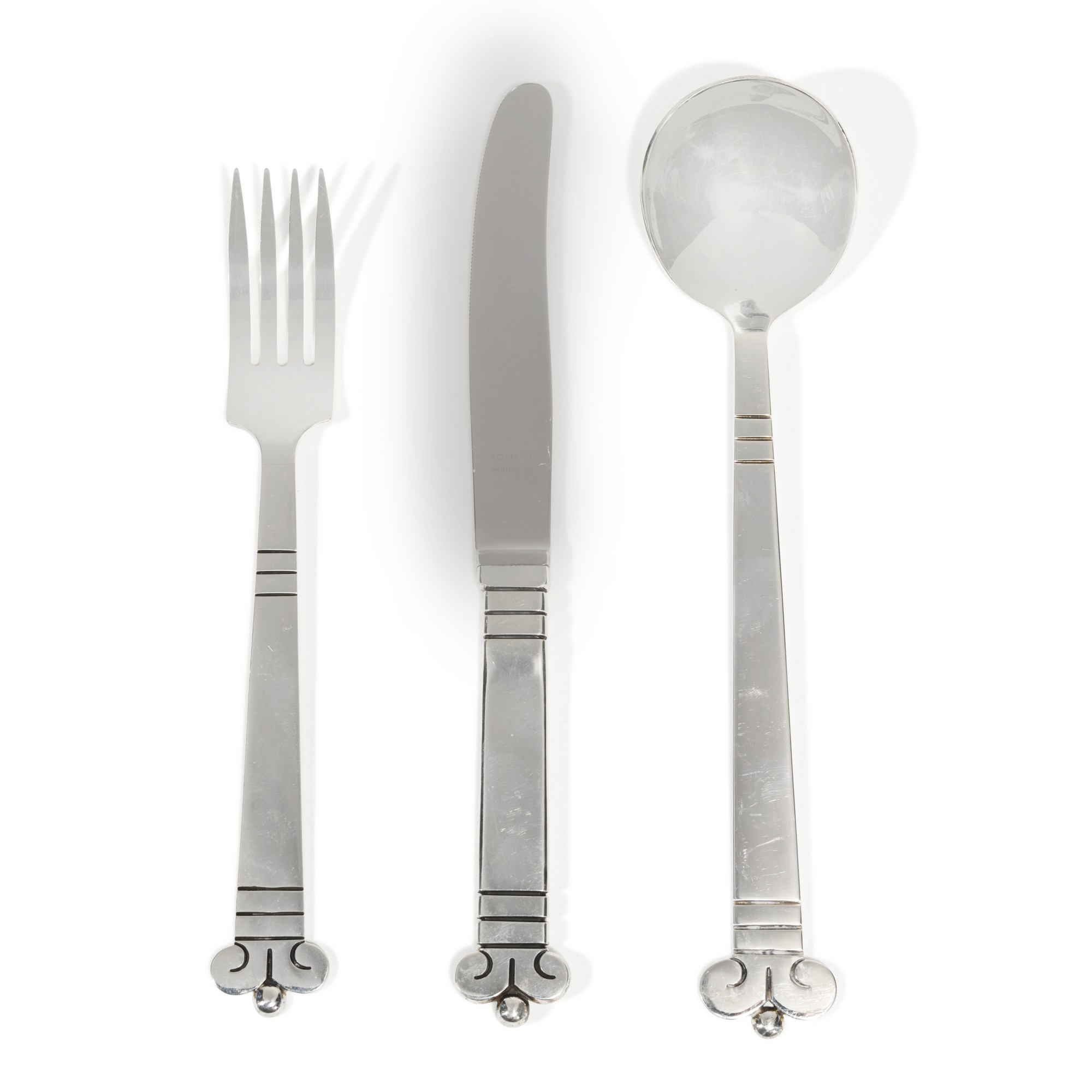 A Mexican Silver Aztec Pattern Flatware Service, Maker's Mark TP, 20th ...