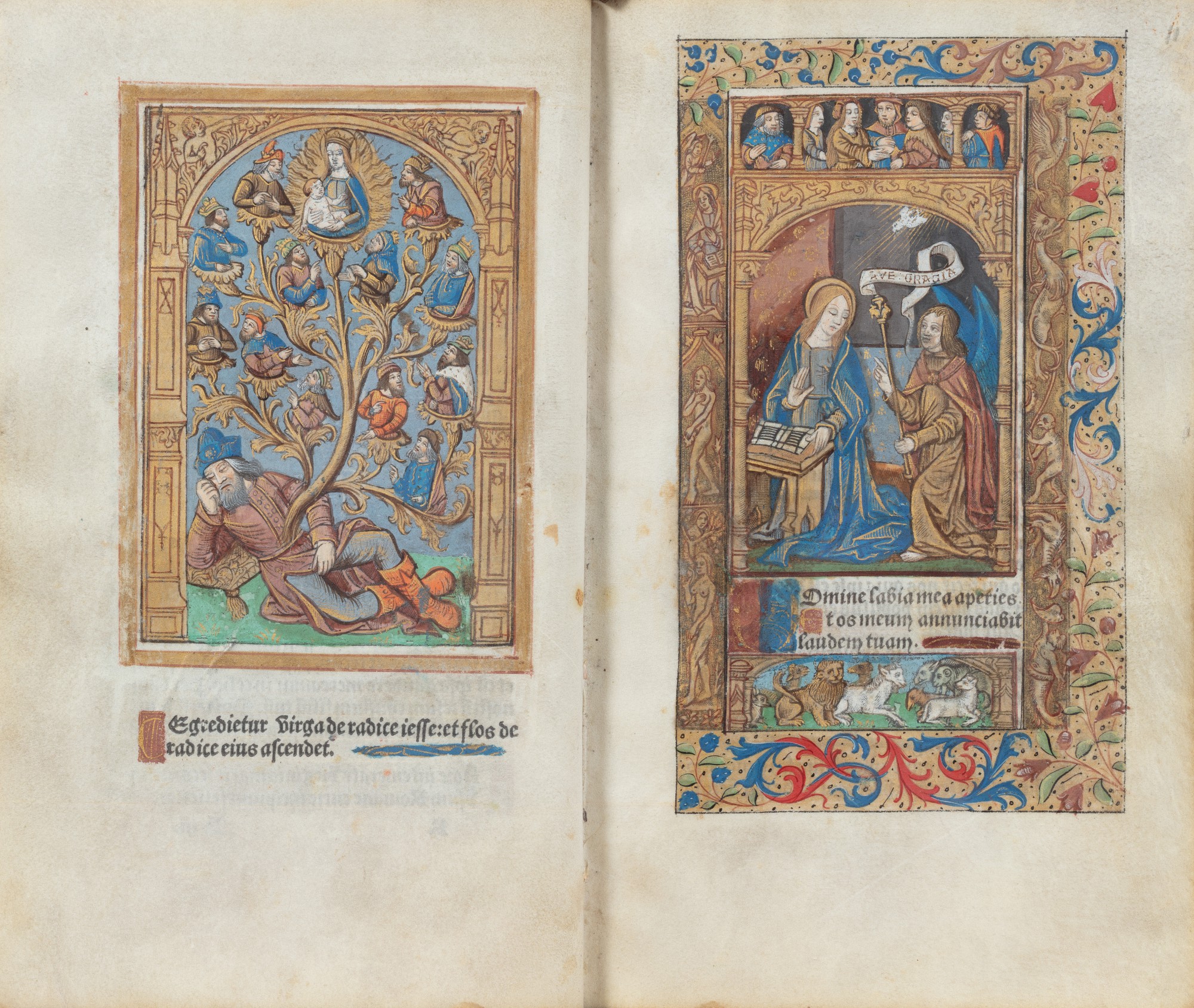 Heures à l'usage de Rome, 1503. Impr. sur vélin, rehaussé et enluminé ...