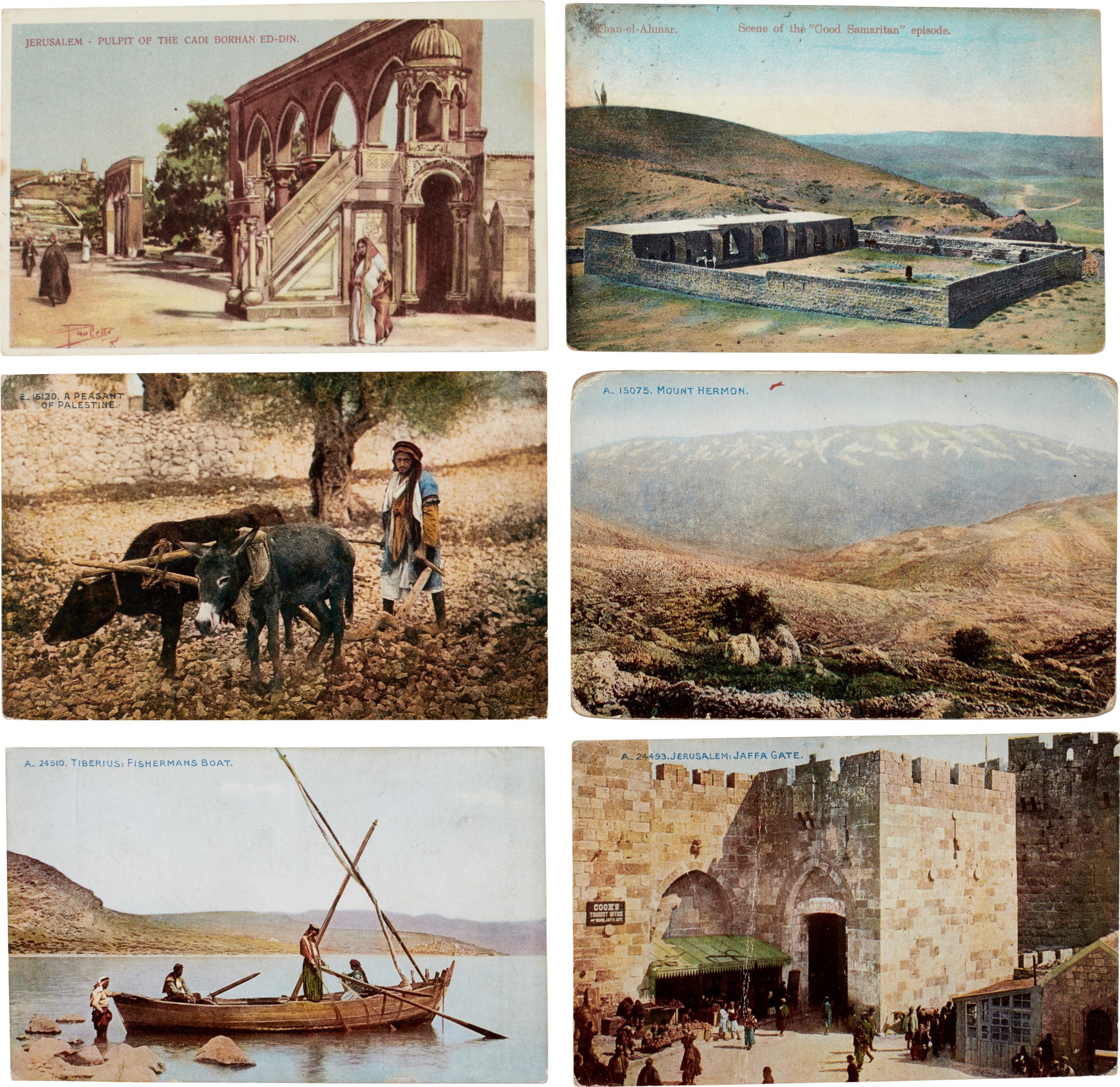 Jerusalem | Album of 258 postcards of the Holy Land. late 19th-early ...