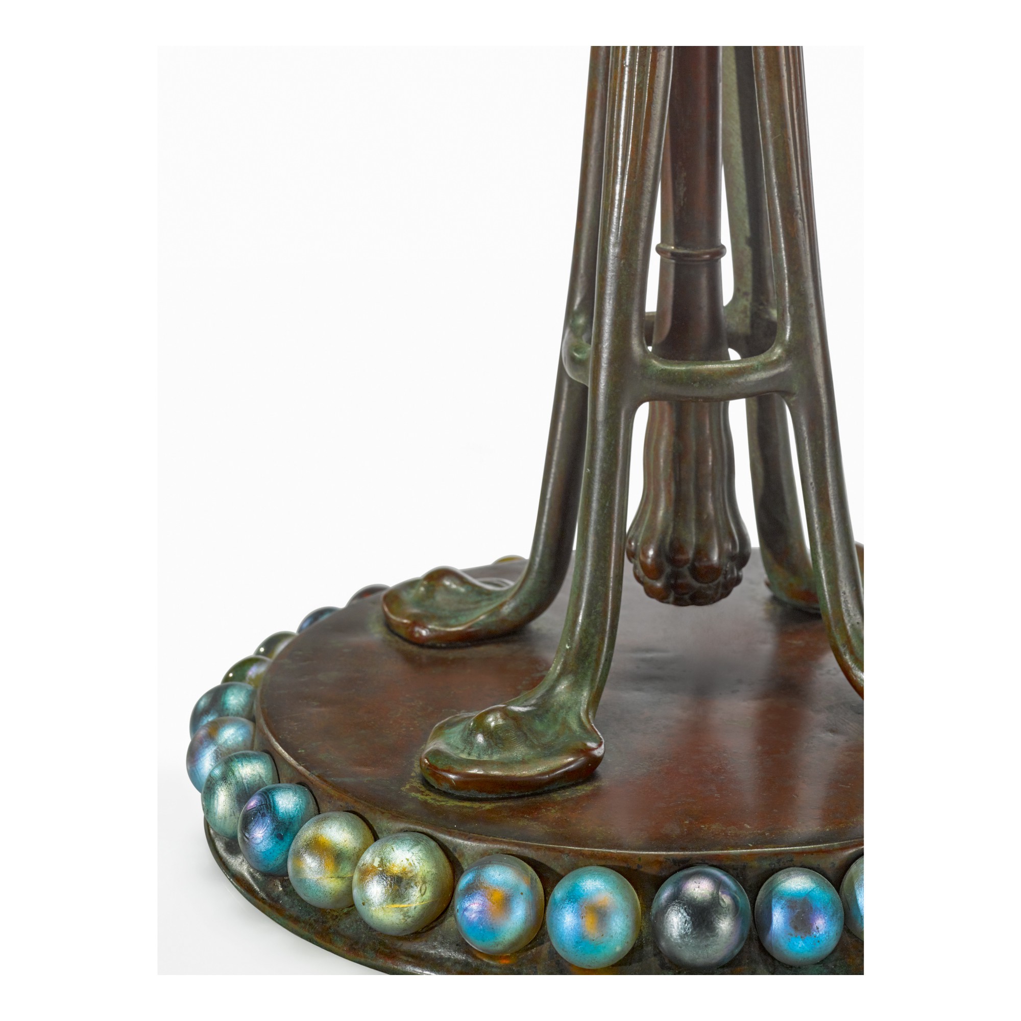 TIFFANY STUDIOS | "JEWELED GEOMETRIC" TABLE LAMP | Important Design ...