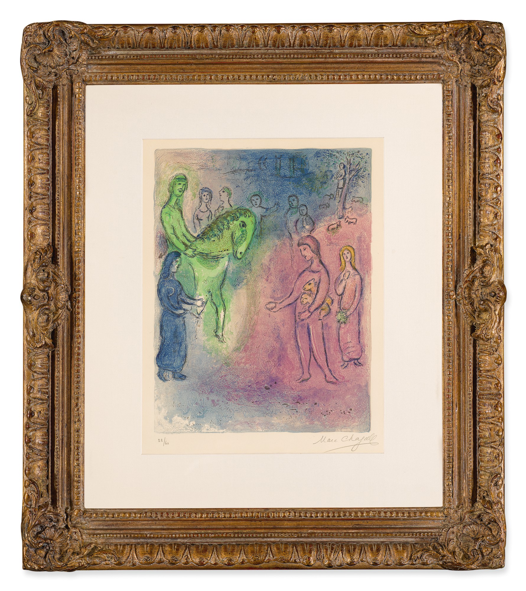 Marc Chagall ArrivÉe De Dionysophane Mourlot 344 See Cramer Books