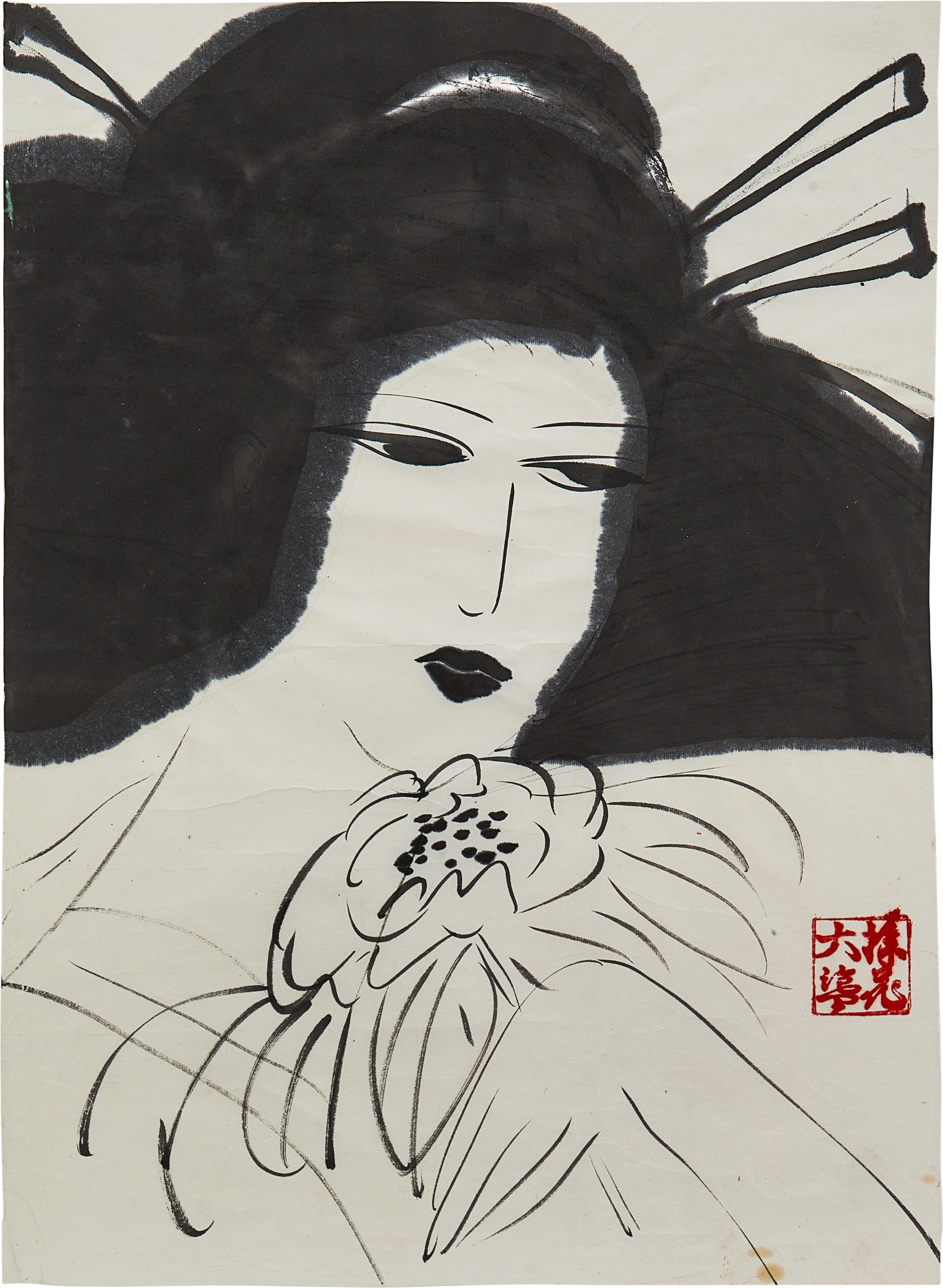 Walasse Ting 丁雄泉 | Lady 仕女 | Eclectic II | 2022 | Sotheby's