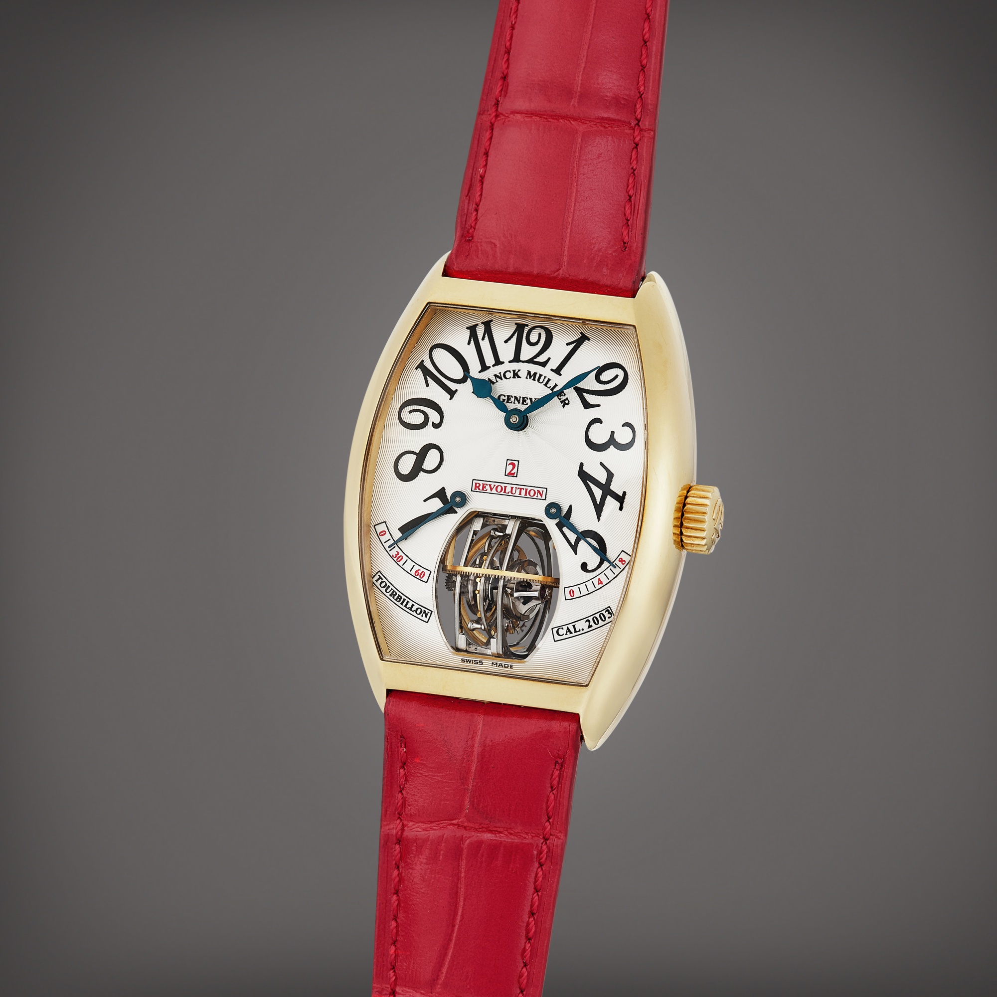 Revolution 2 | A yellow gold three dimensional dual axis tourbillon ...